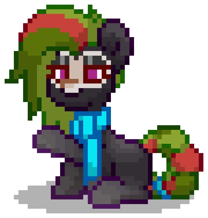 #3567953 - safe, oc, oc only, oc:solstice shade, earth pony, pony, pony town, g4, black coat ...