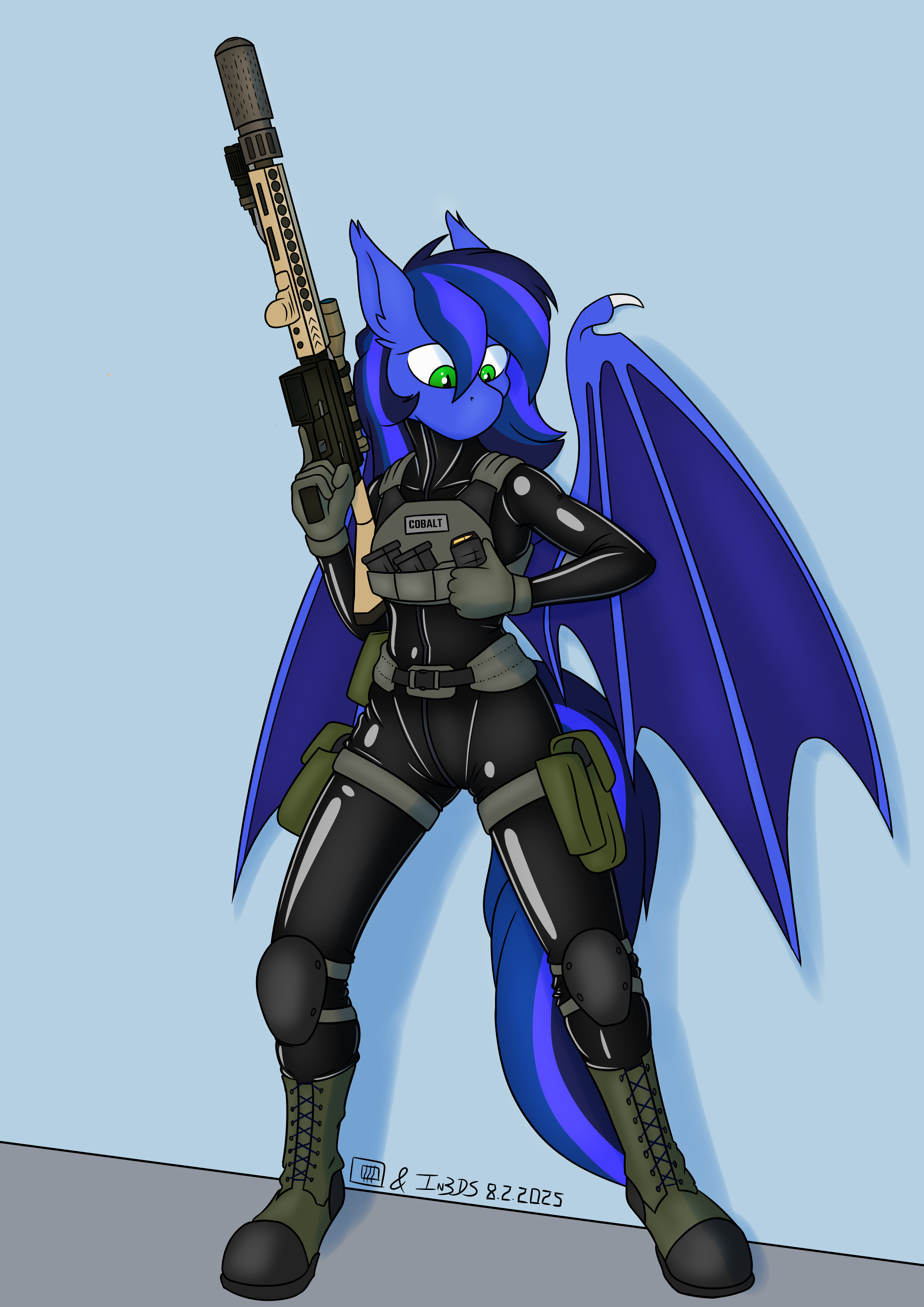 #3569345 - safe, artist:cuttingchipset, artist:in3ds2, oc, oc:guard ...