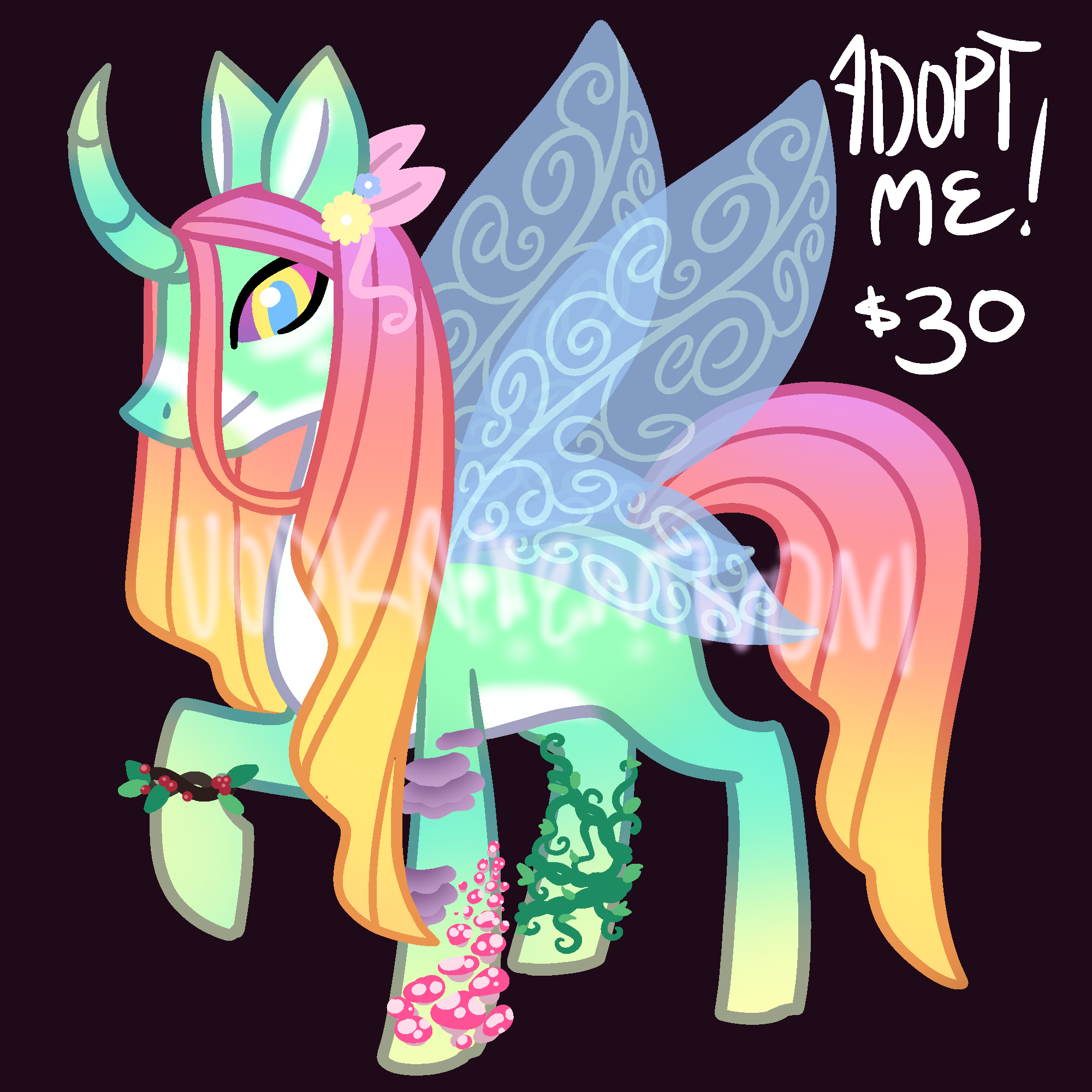 #3558241 - safe, artist:vodkamewtwoni, oc, oc only, fairy, fairy pony, original species, pony ...