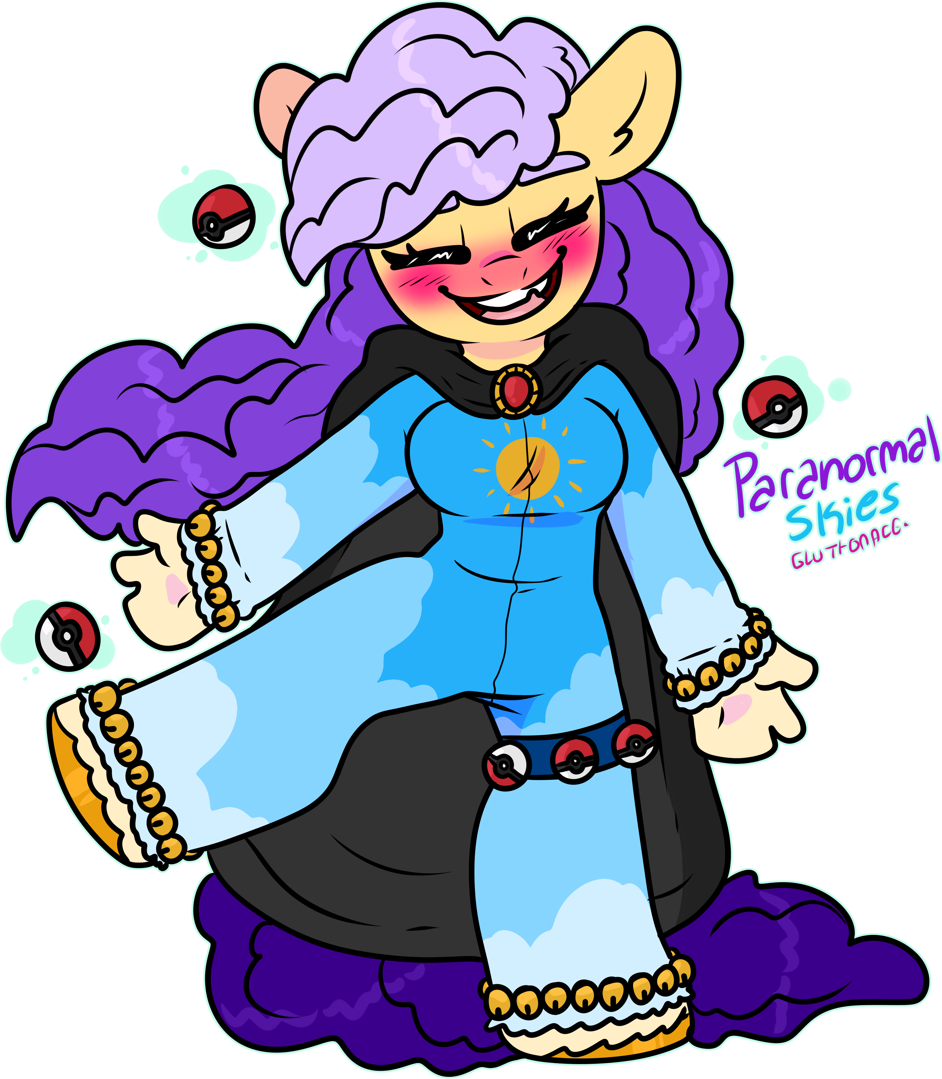 #3558316 - safe, artist:sexygoatgod, oc, oc only, oc:paranormal skies, earth pony, female, magic ...