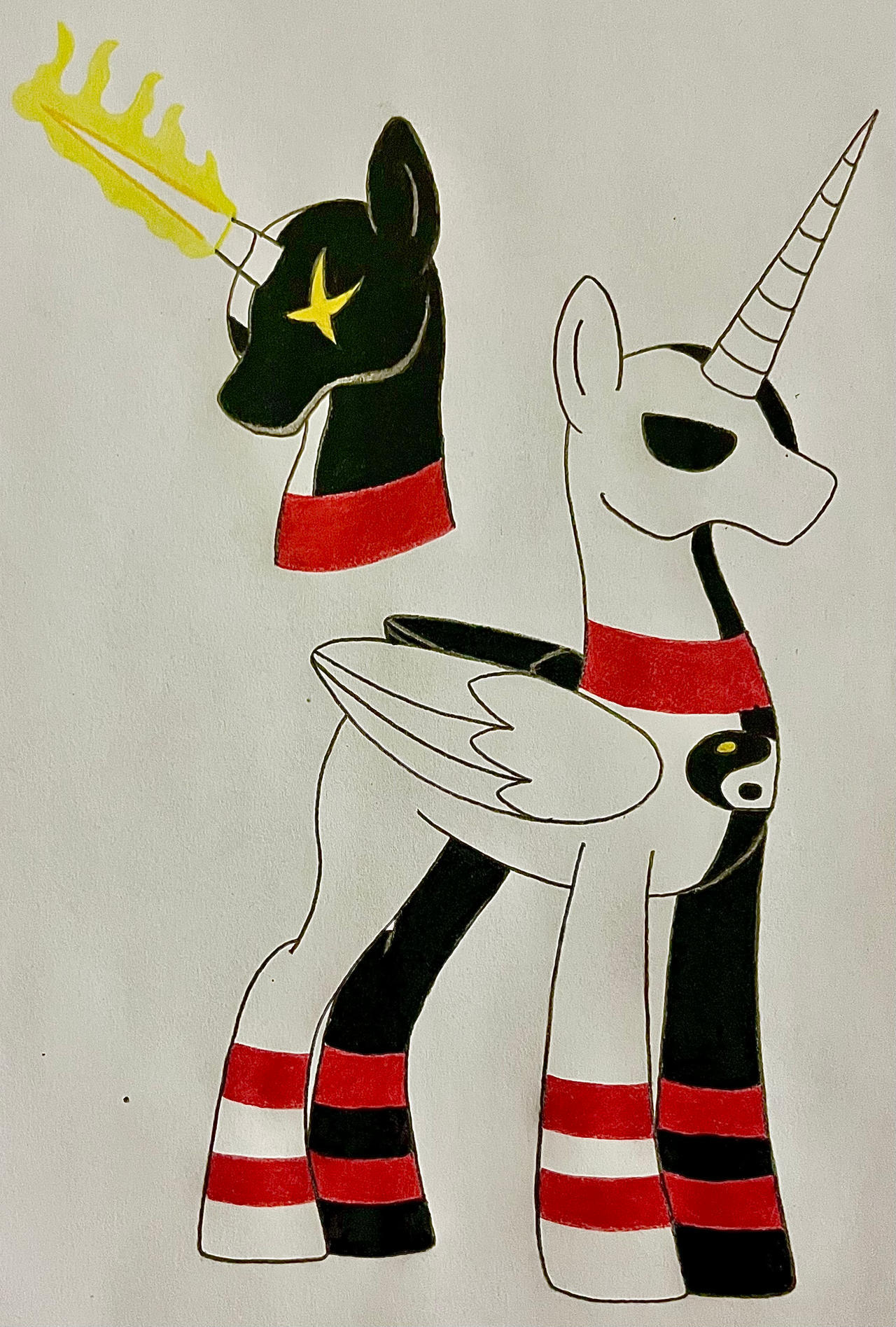 #3569924 - safe, artist:tfpandora, oc, oc only, alicorn, alicorn oc, horn, simple background ...