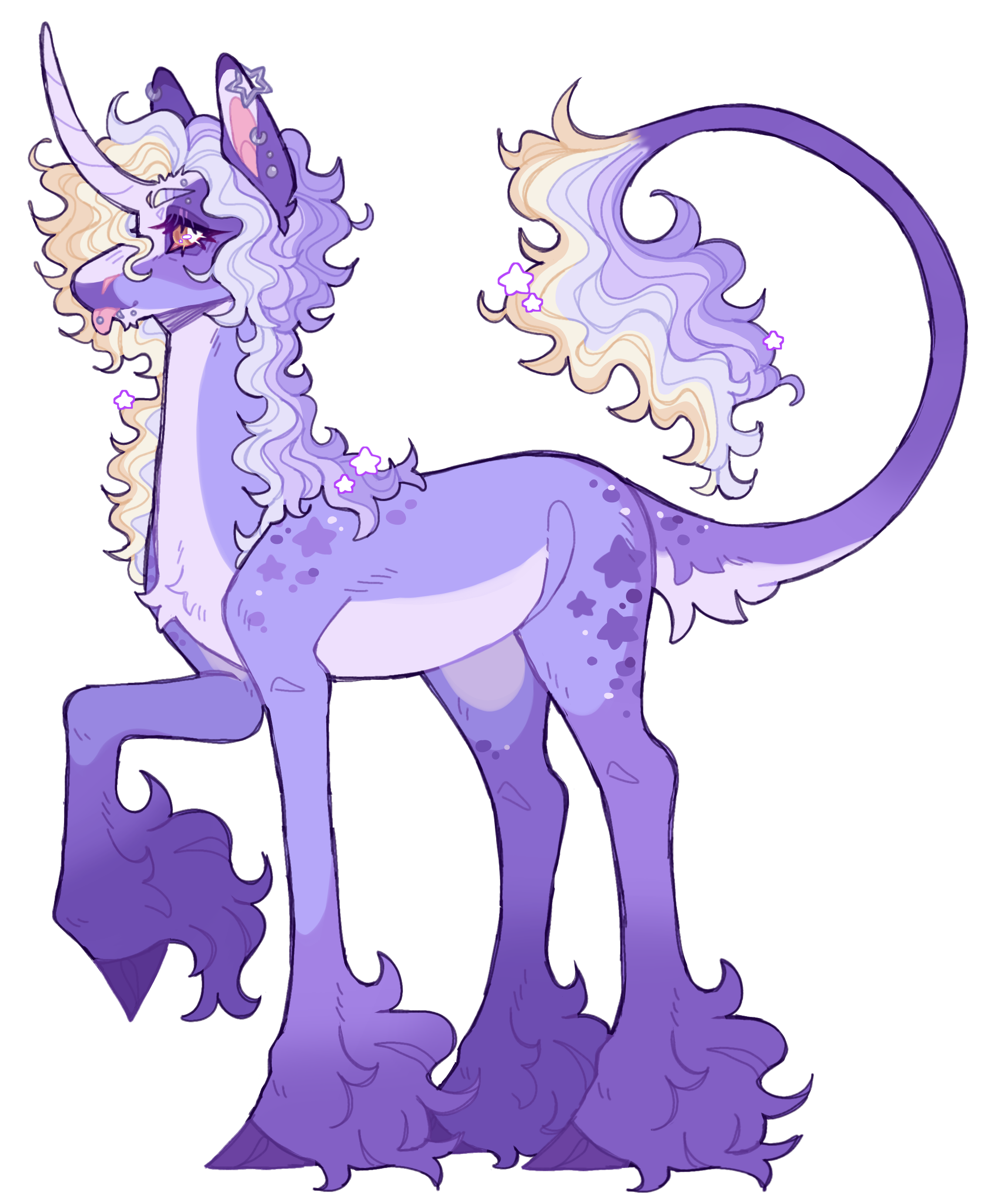 #3570076 - safe, artist:sleepy-nova, oc, oc:lapis lazuli, pony, unicorn, curved horn, horn ...