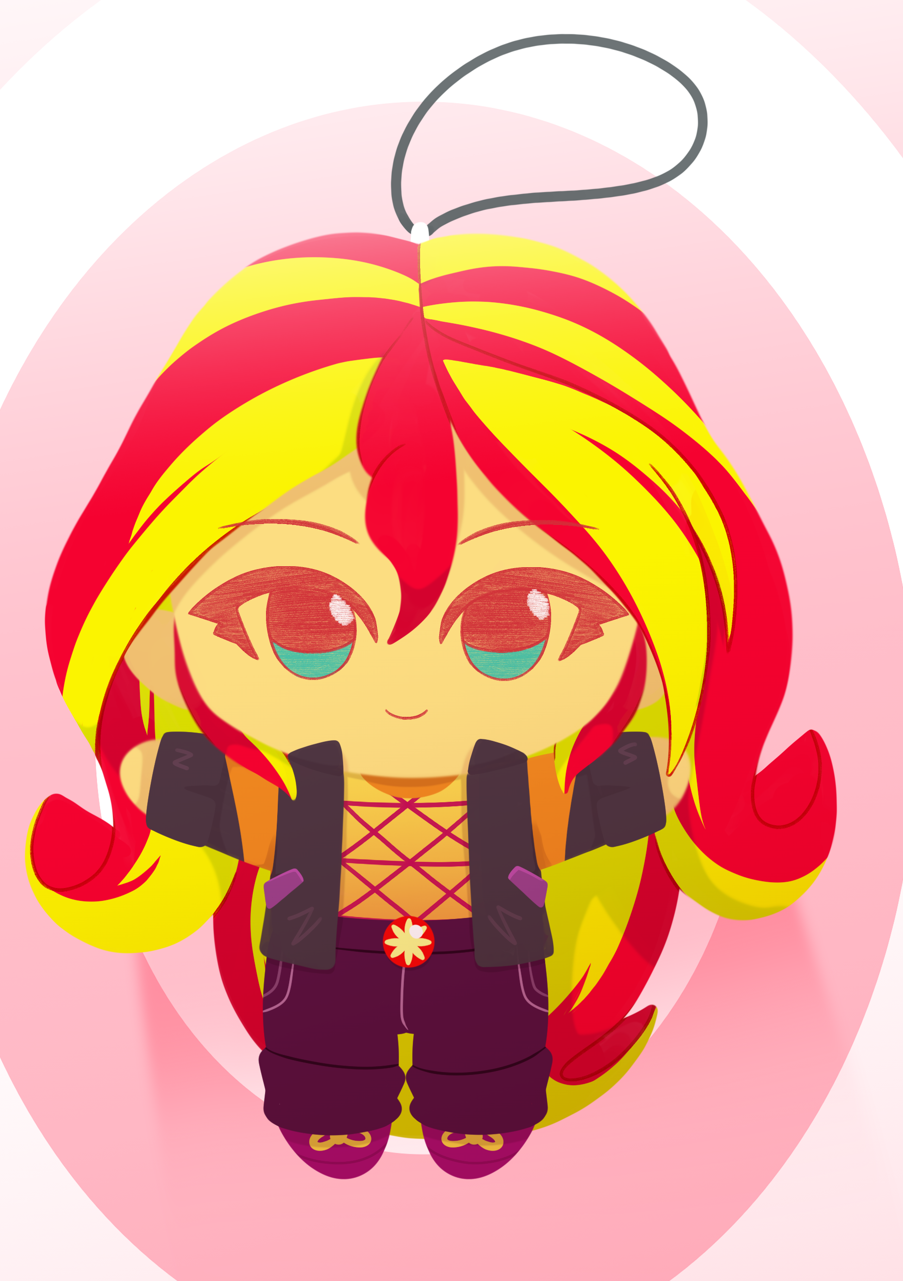 #3570714 - safe, artist:batipin, sunset shimmer, human, equestria girls, g4, chibi, cute ...