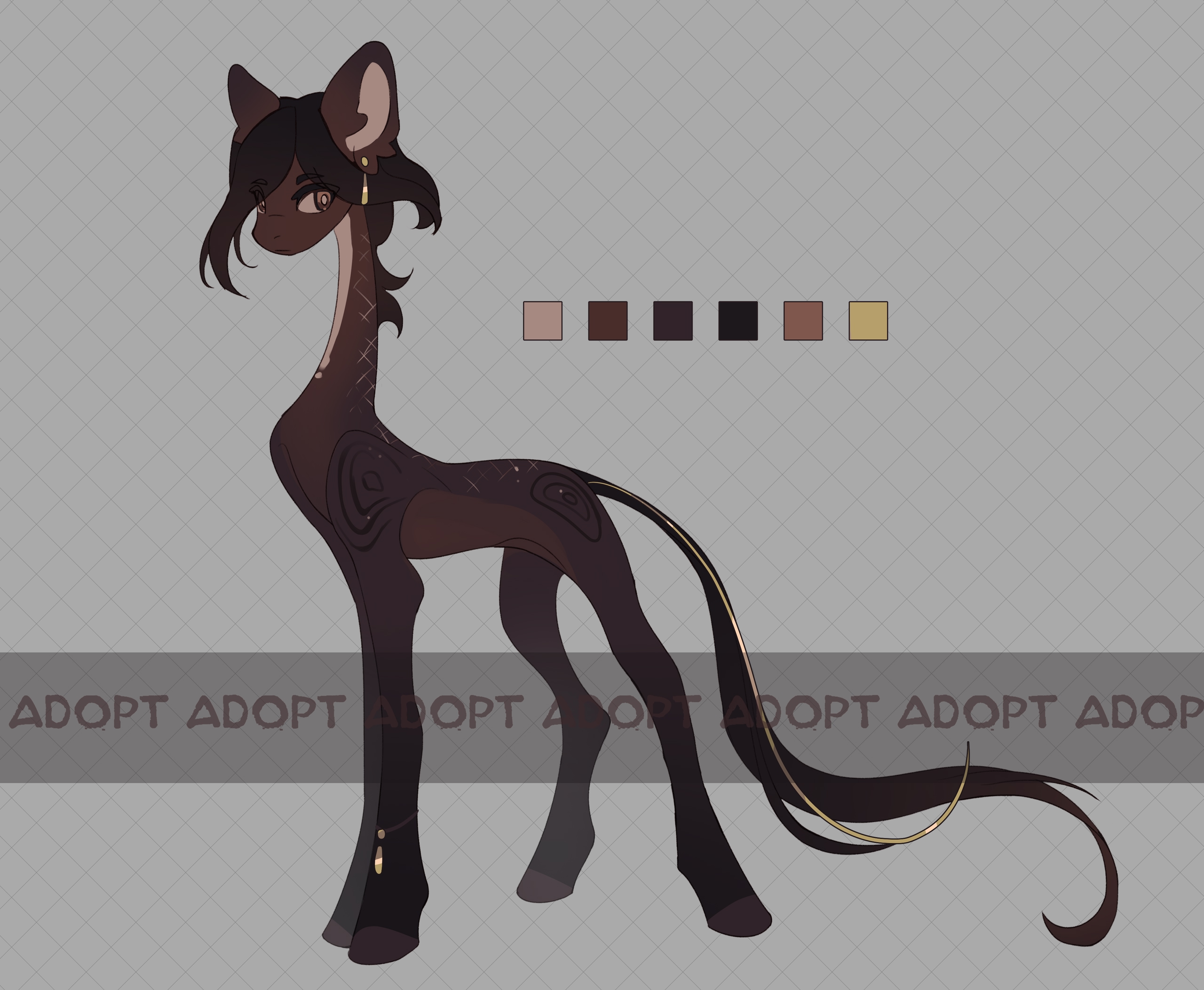 #3570751 - safe, artist:flightless birdie, oc, unnamed oc, earth pony, pony, adoptable, coat ...