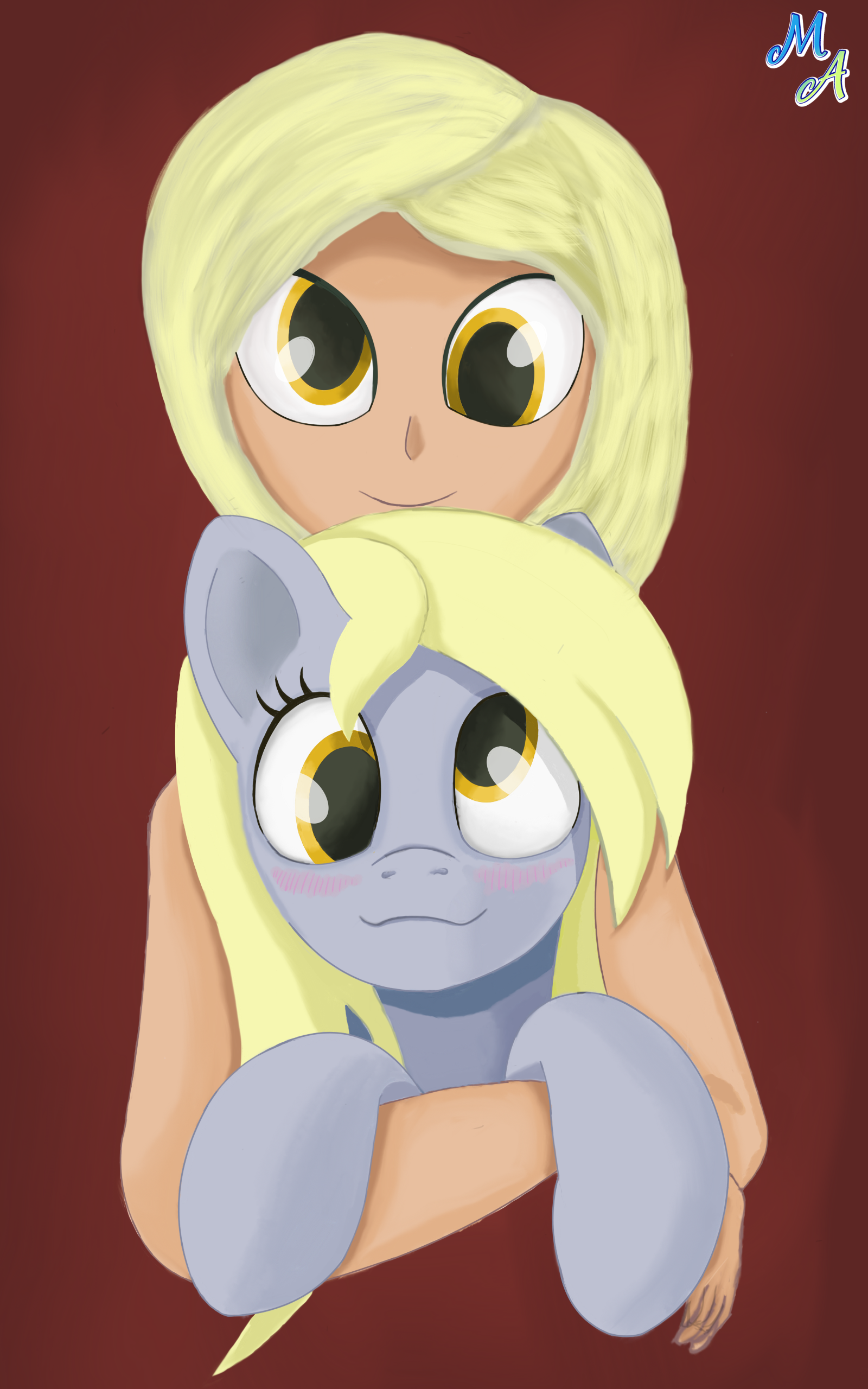 #3571134 - safe, artist:maslivka, derpy hooves, pegasus, pony ...