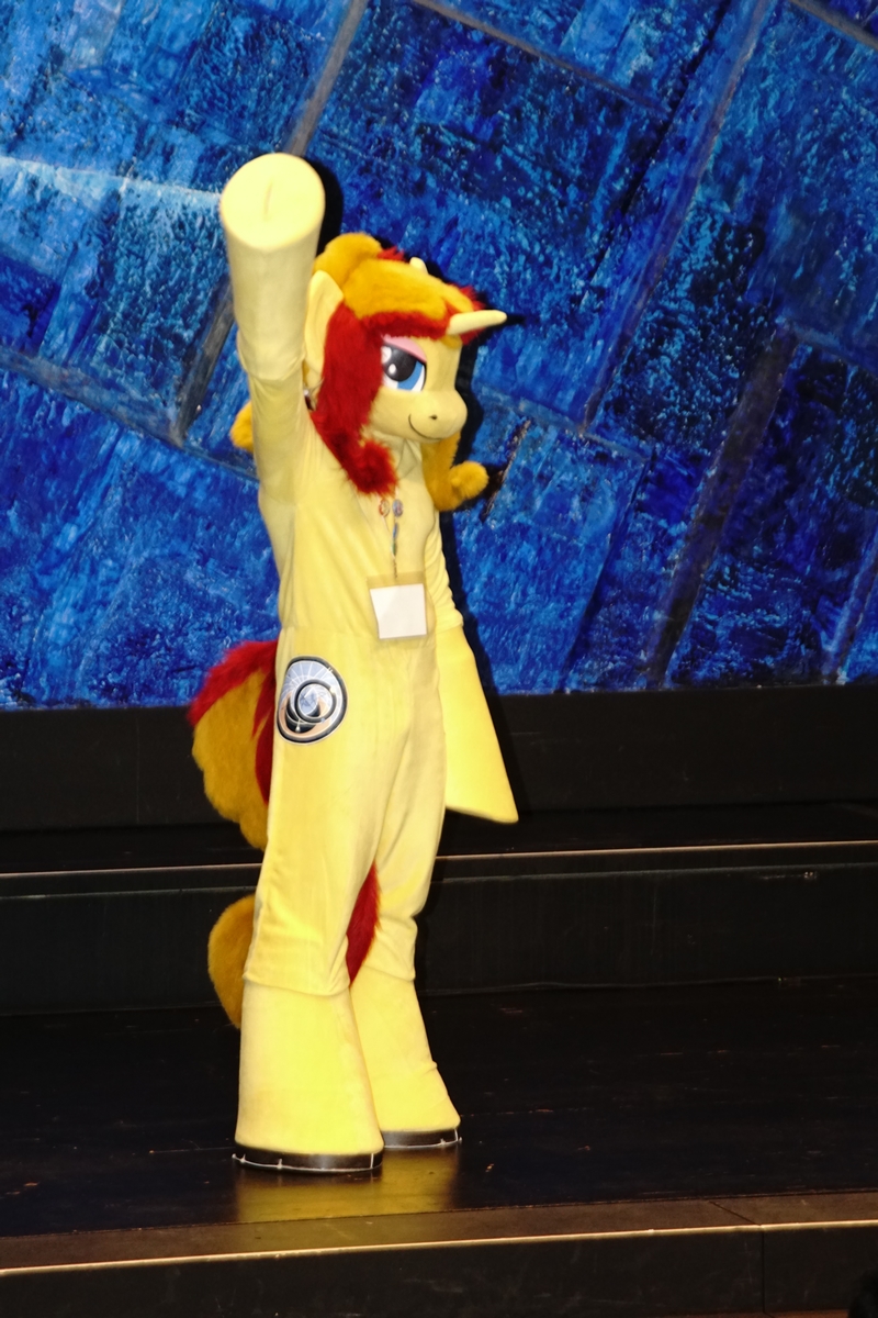 #3571952 - safe, oc, oc:miss libussa, galacon, 2016, fursuit, indoors ...