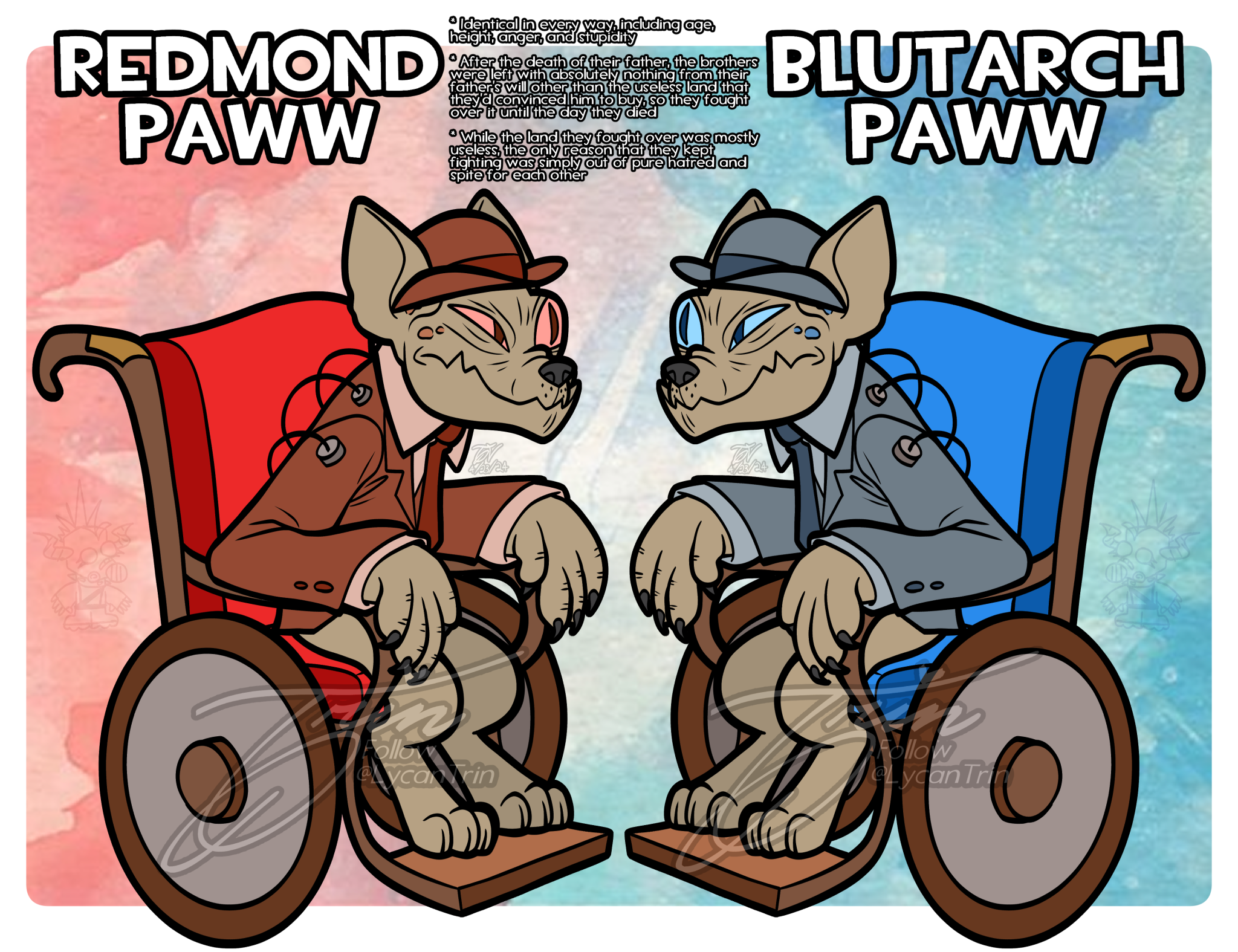 #3572715 - safe, artist:lycantrin, oc, oc only, oc:blutarch paww, oc ...