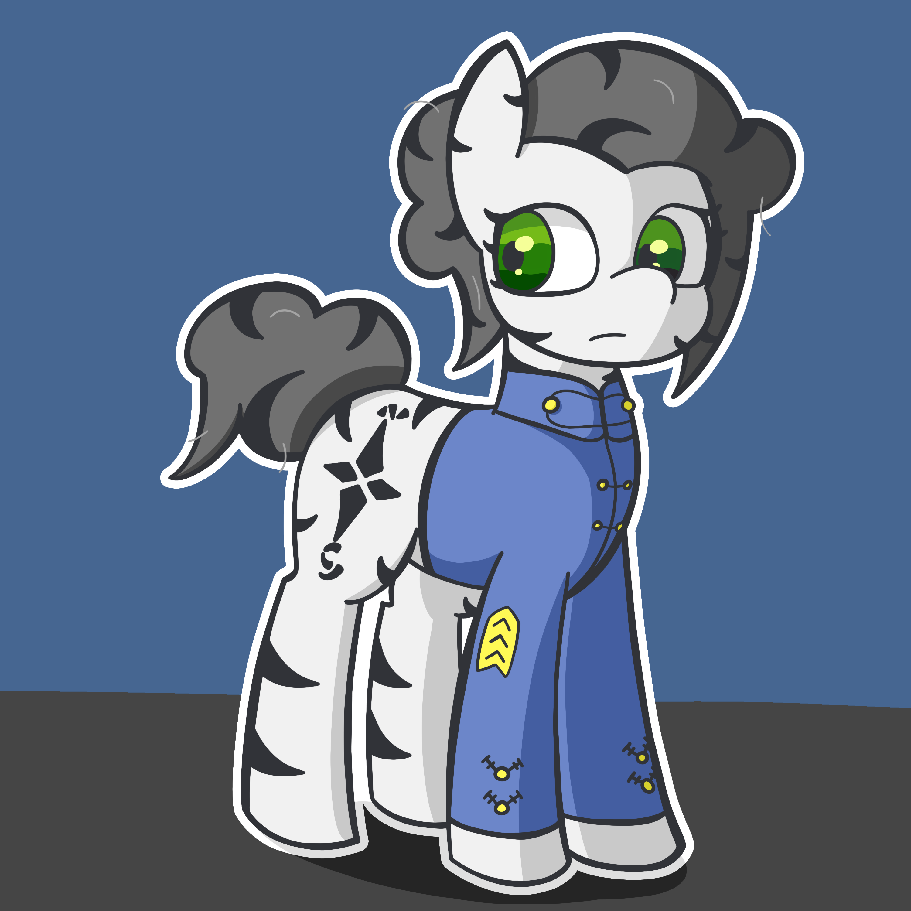 #3572730 - safe, artist:partycannon_, oc, oc only, hybrid, zebroid ...