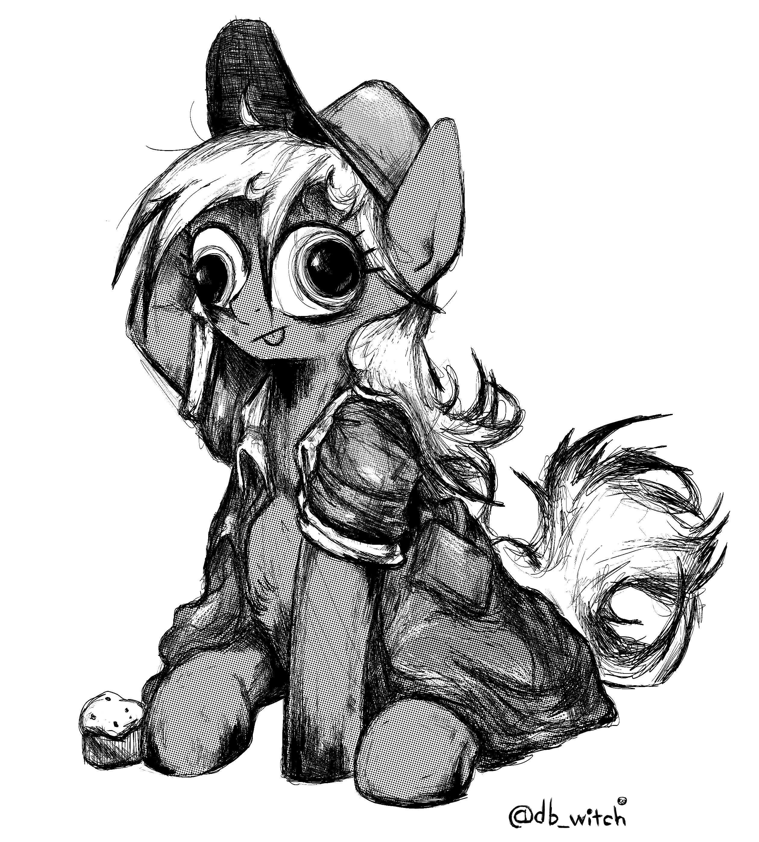 #3572829 - safe, artist:db_witch, derpy hooves, pegasus, pony, g4 ...