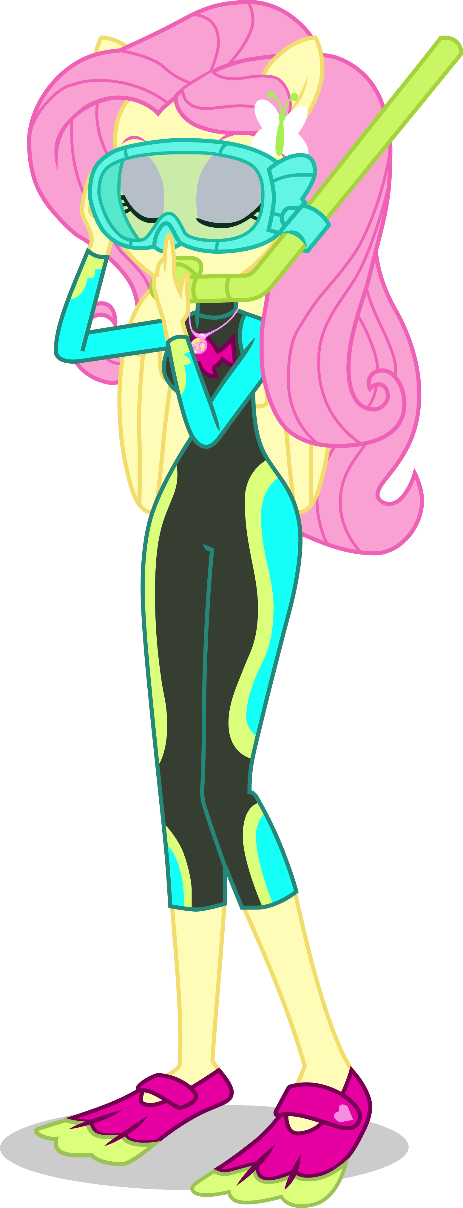 #3572987 - safe, alternate version, artist:dustinwatsongkx, fluttershy ...