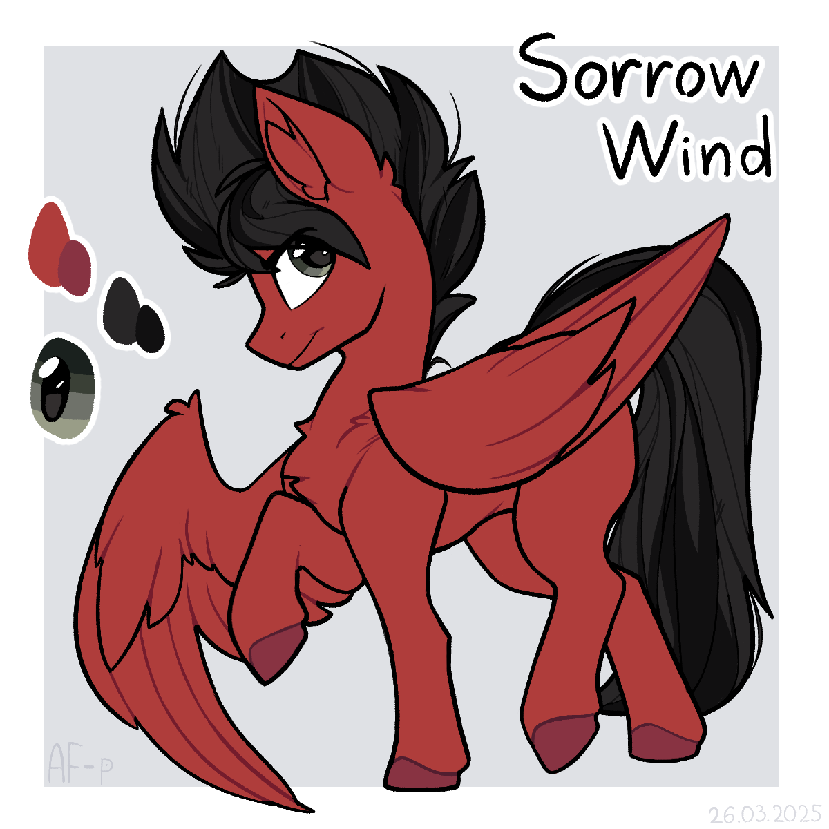 #3573926 - safe, artist:airfly-pony, oc, oc only, oc:sorrow wind ...