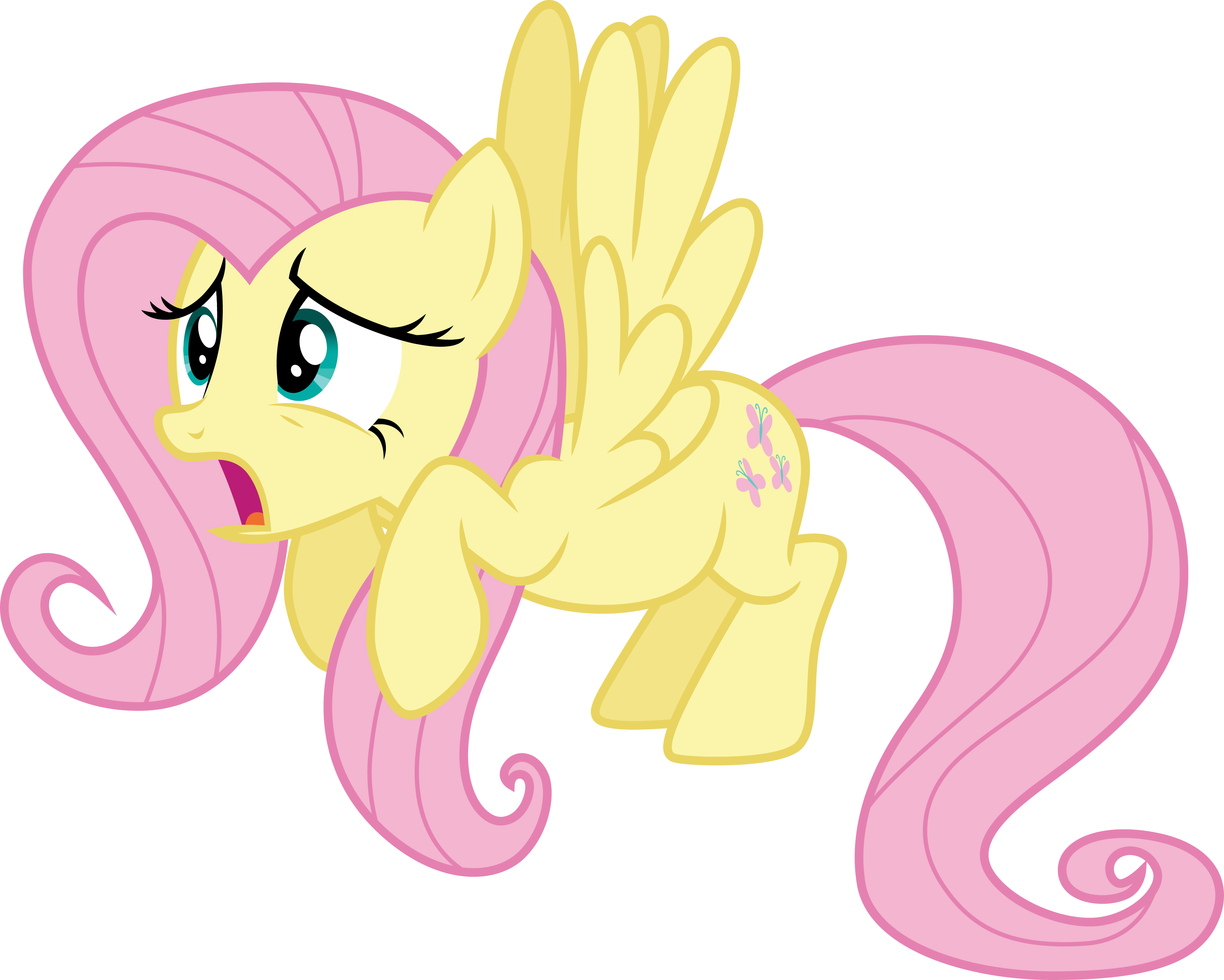 #3574127 - safe, artist:cloudy glow, fluttershy, pegasus, pony, g4, female, flying, mare, simple ...