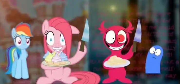 #3574455 - artist needed, semi-grimdark, pinkie pie, rainbow dash, g4 ...