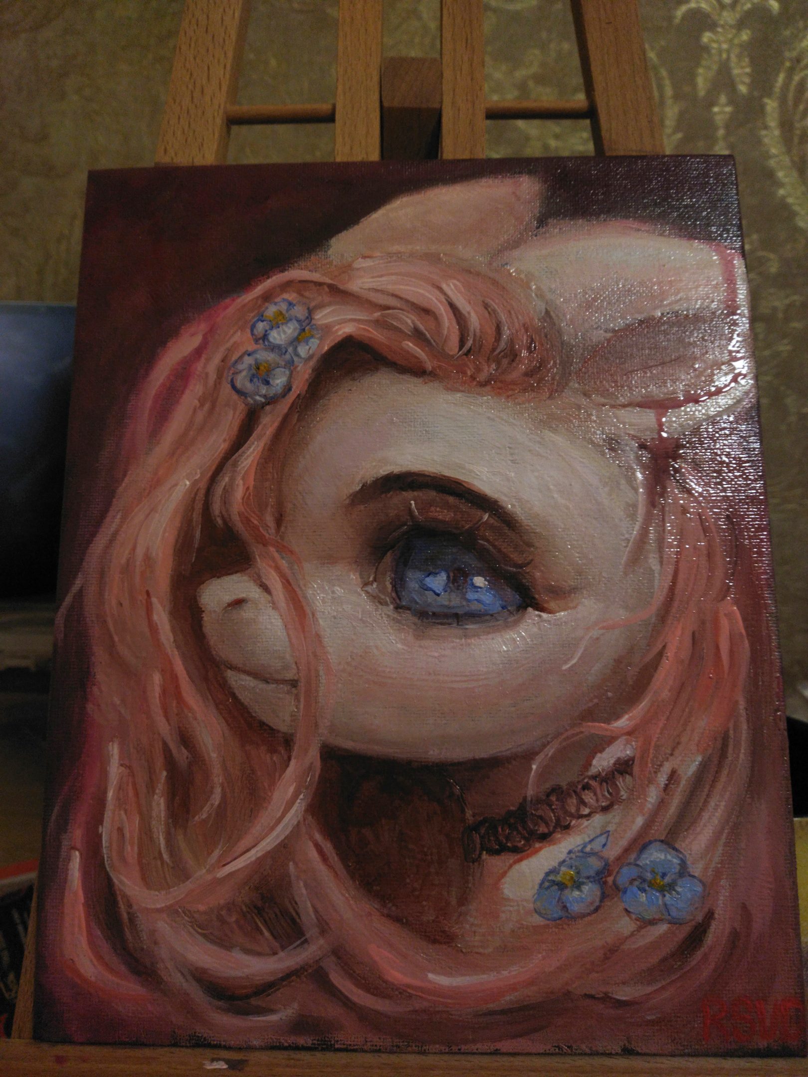 #3574799 - safe, artist:rvsd, pinkie pie, pony, g4, bust, choker ...