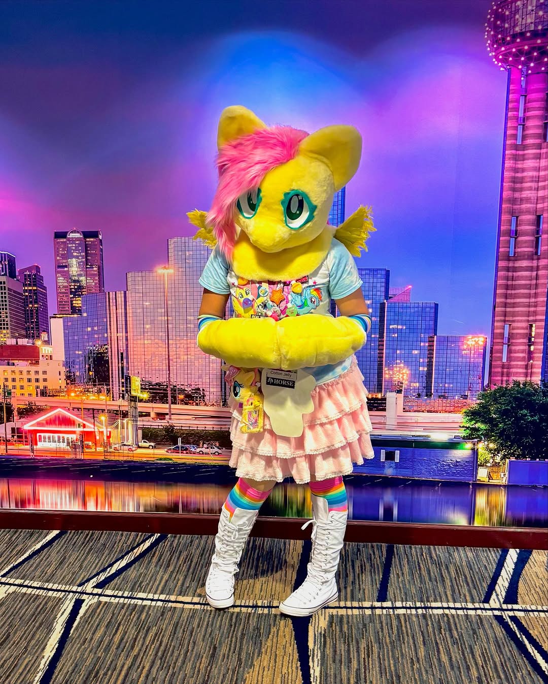 #3575109 - safe, artist:cottonjellyjj, fluttershy, human, g4, clothes ...