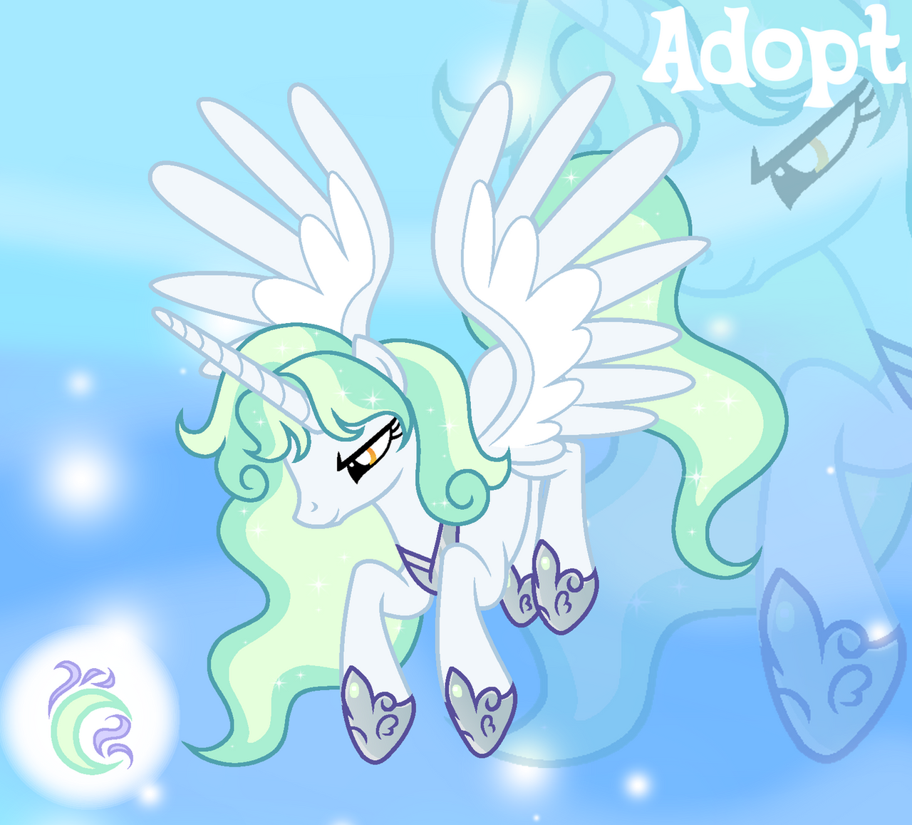 #3575930 - safe, artist:vi45, oc, oc only, alicorn, pony, female, mare, solo, zoom layer ...