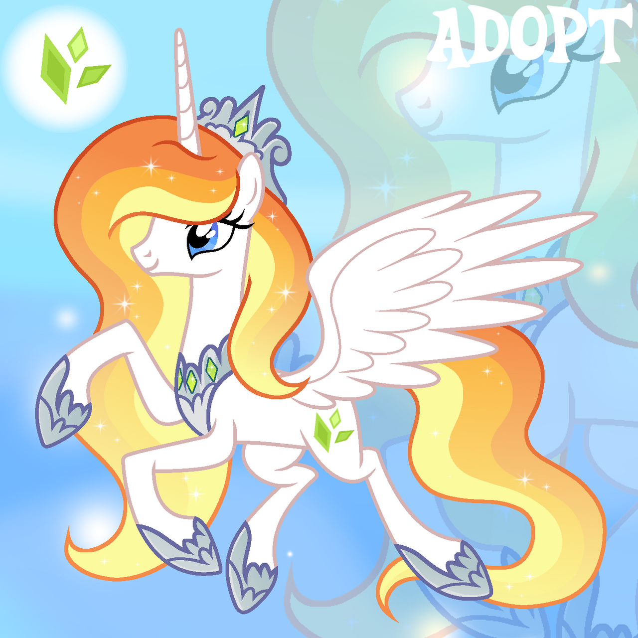 #3575931 - safe, artist:vi45, oc, oc only, alicorn, pony, crown, female, jewelry, mare, regalia ...