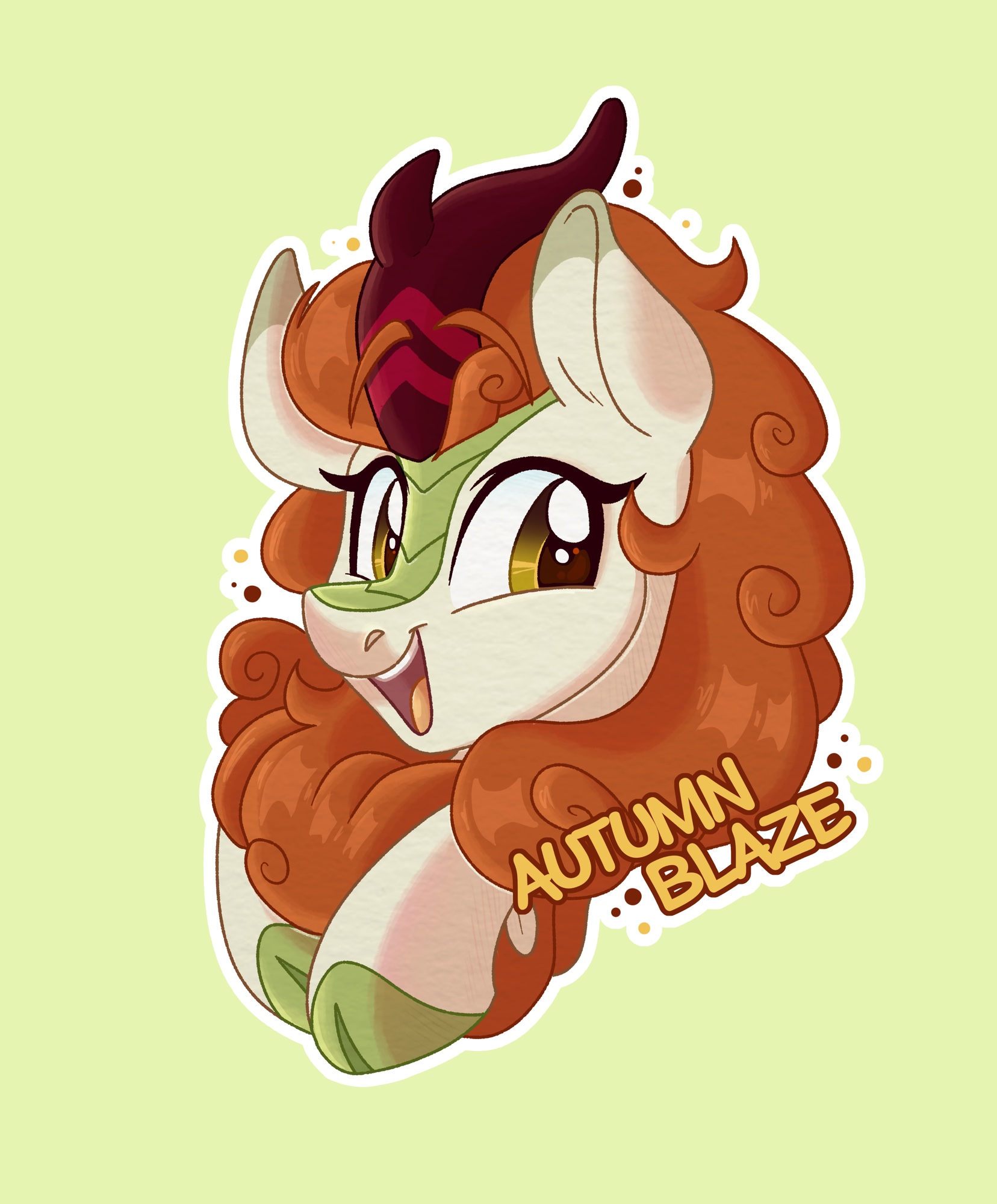 #3559168 - safe, artist:slushpony, autumn blaze, kirin, pony, g4, badge ...