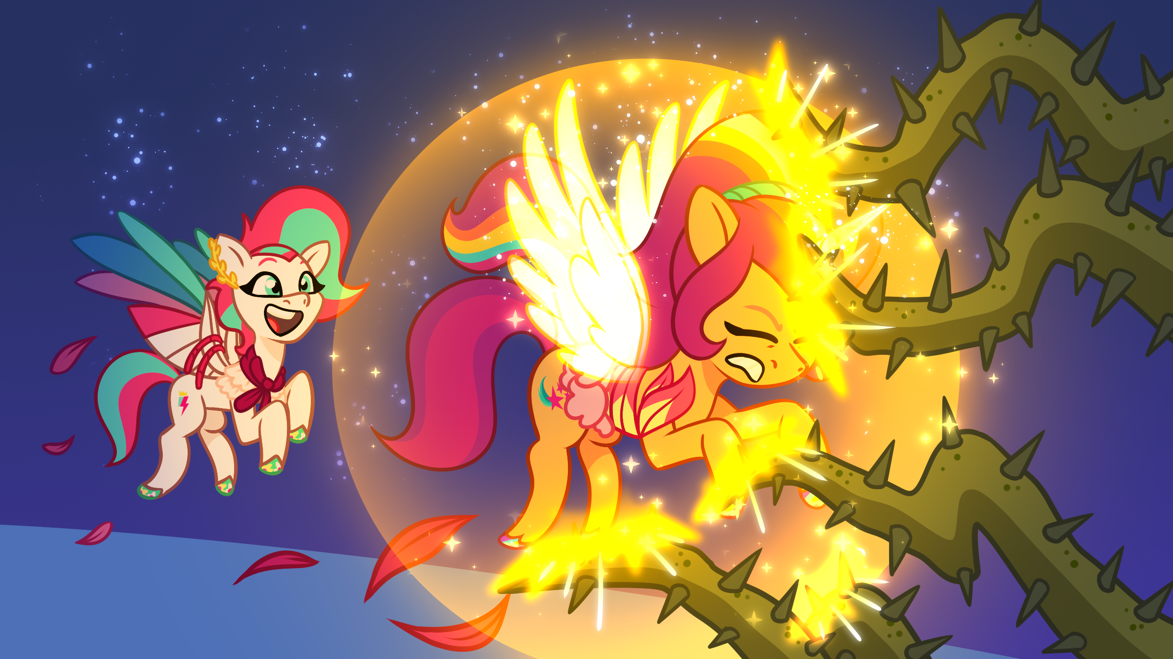 #3559176 - safe, artist:shad0w-galaxy, sunny starscout, zipp storm ...