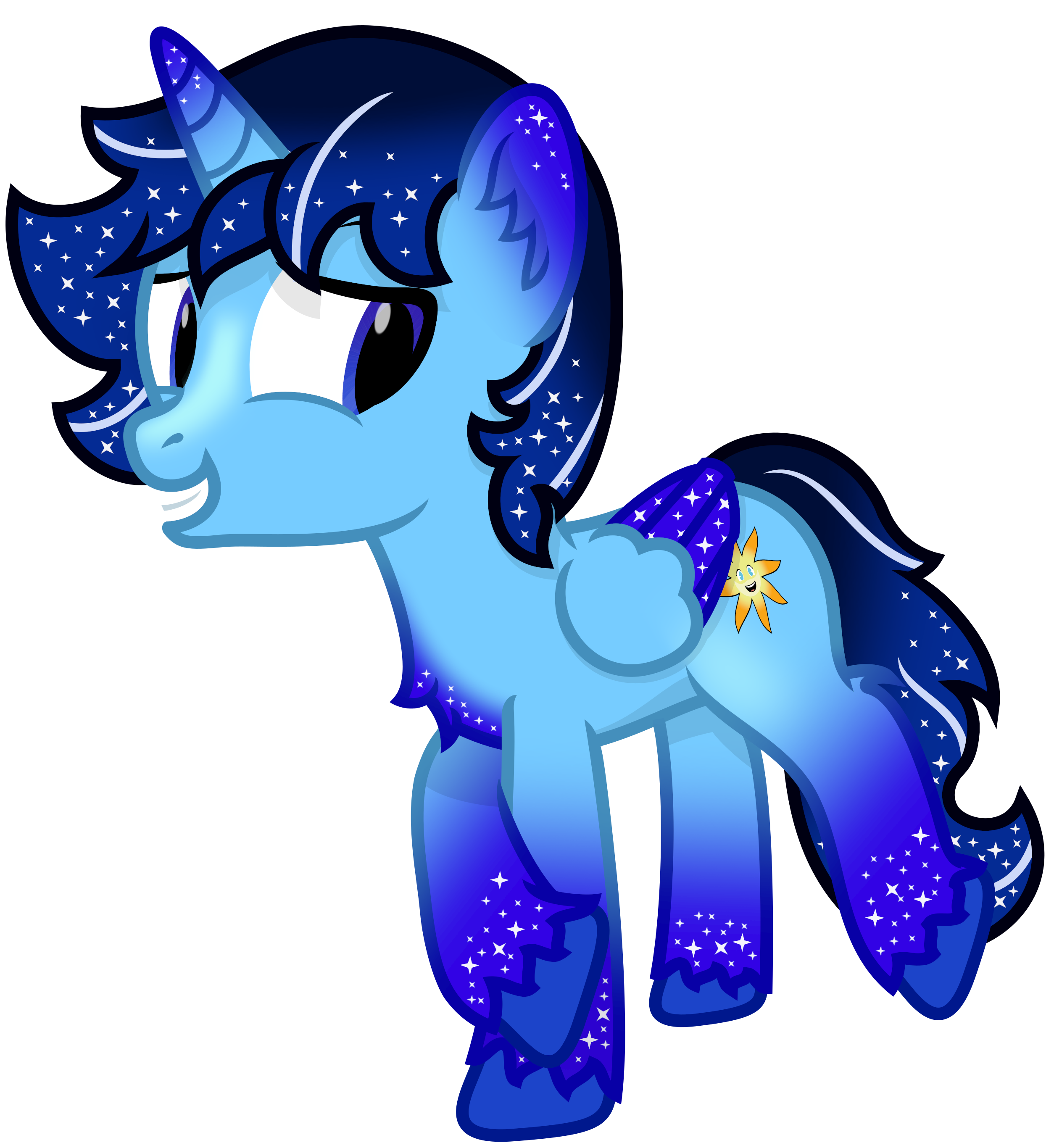 #3559301 - safe, artist:mrkm, oc, oc:blue thunder, alicorn, solo - Derpibooru