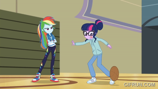 #3576678 - safe, screencap, rainbow dash, sci-twi, twilight sparkle ...