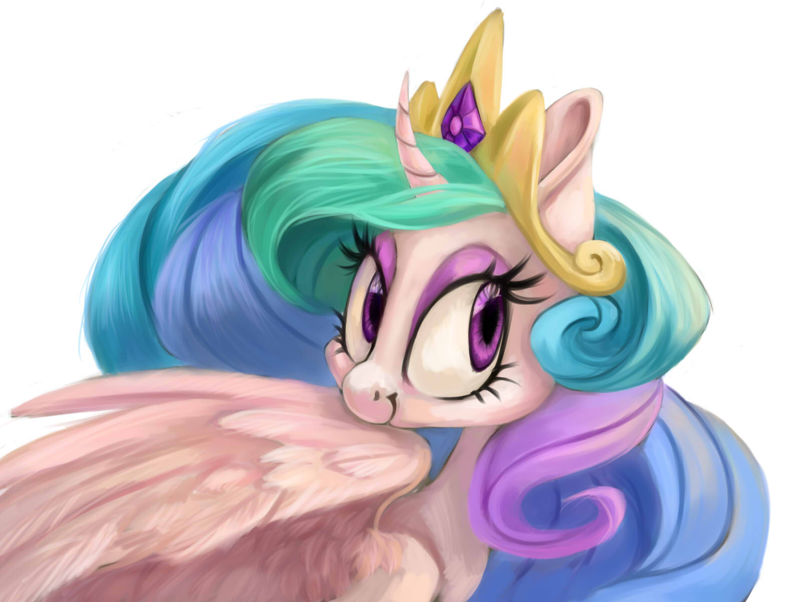 #3577240 - safe, artist:vasilisavishnevskaya, princess celestia ...