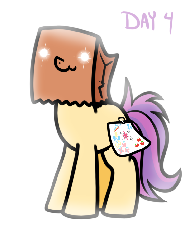 #3561224 - safe, artist:paperbagpony, oc, oc only, oc:paper bag, earth ...