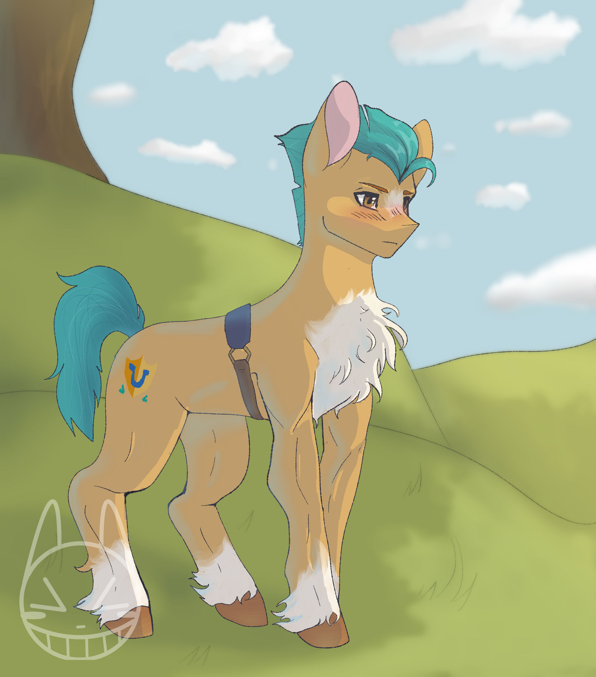 #3561568 - safe, artist:luxurybiscuit, hitch trailblazer, earth pony ...