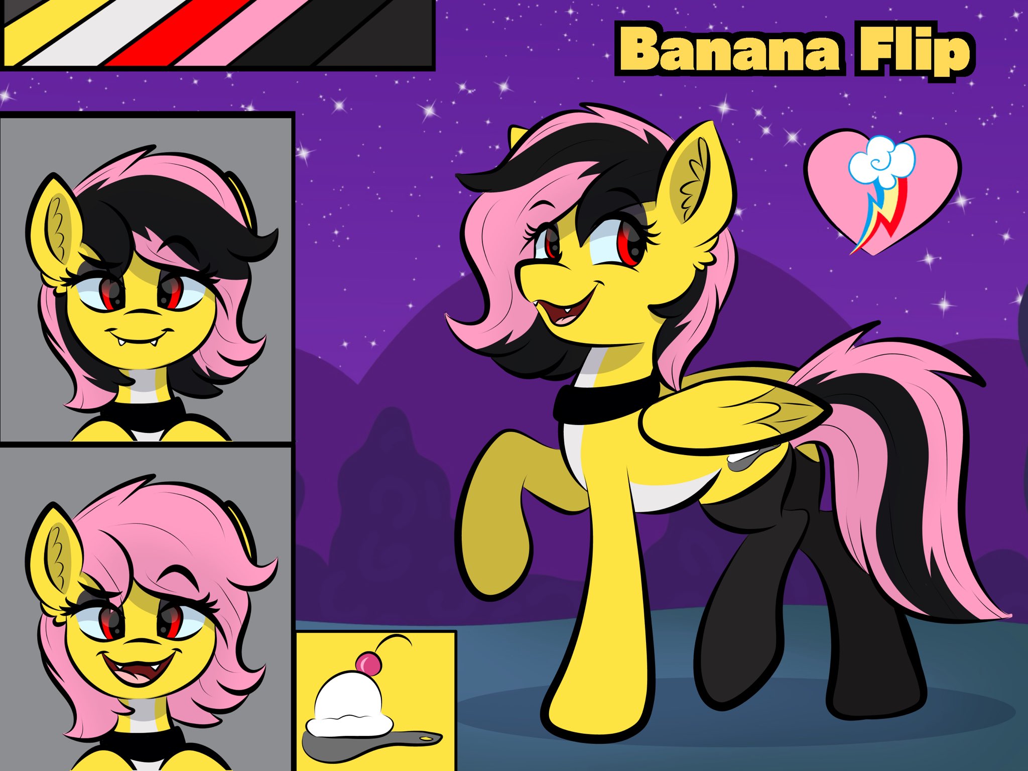 #3562125 - safe, artist:doodle-hooves, oc, oc only, oc:banana flip, pegasus, clothes, cute, cute ...