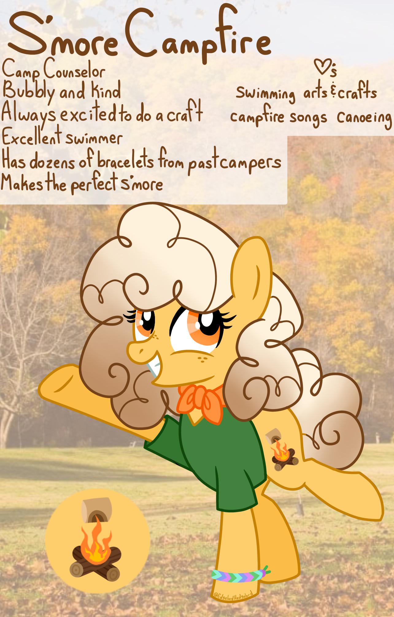 #3562435 - safe, artist:edgelordhedgelord, oc, oc only, oc:s'more ...