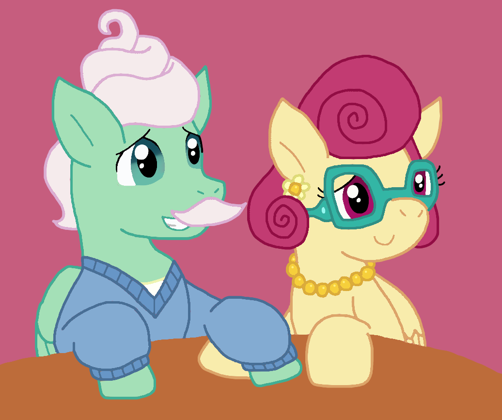 #3562808 - safe, artist:cmara, gentle breeze, posey shy, pegasus, pony ...