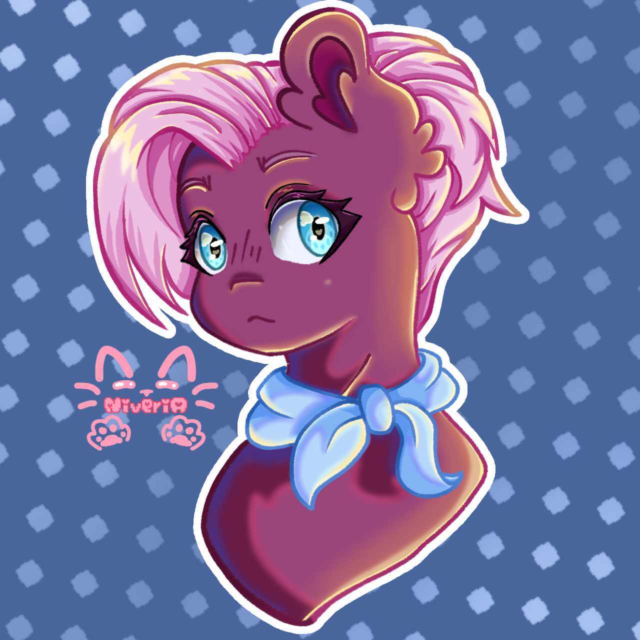 #3577779 - safe, artist:niveria25, jasmine leaf, earth pony, pony, g4, bust, cute, female ...