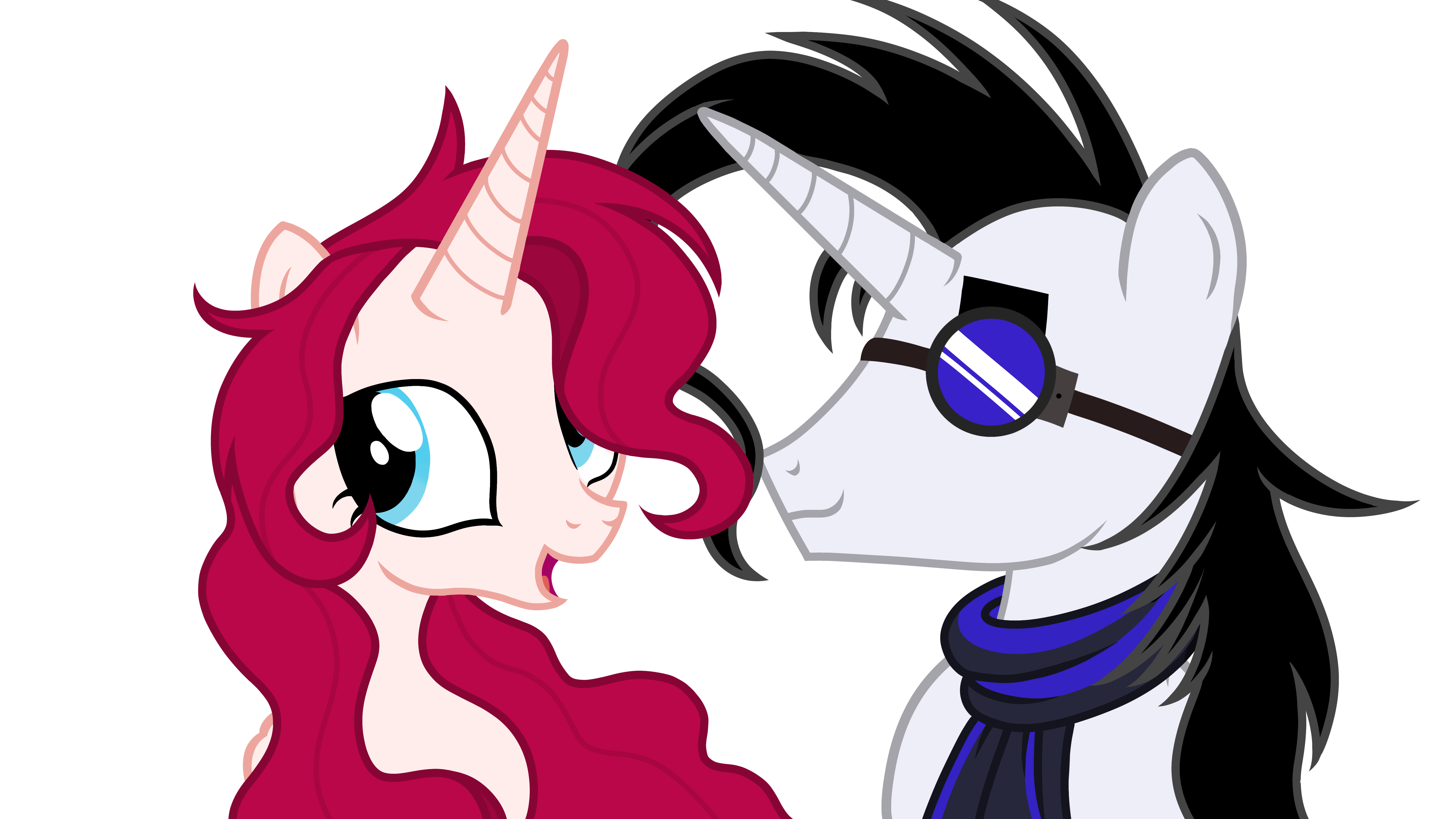 #3584128 - safe, artist:alicesponycorner, oc, oc only, alicorn, pony, unicorn, accessory ...