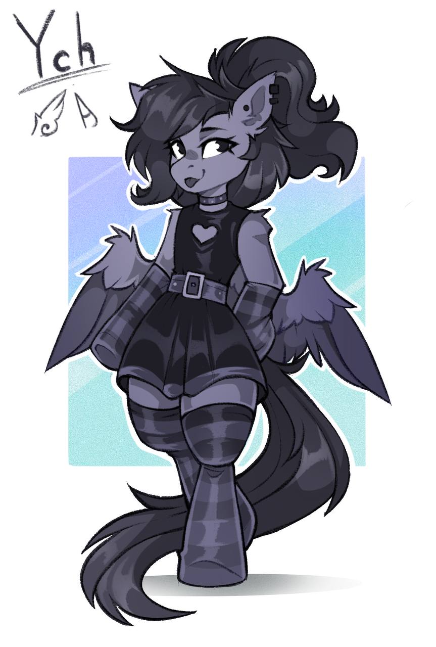 #3584321 - safe, artist:buvanybu, oc, oc only, pegasus, pony, semi-anthro, any race, clothes ...