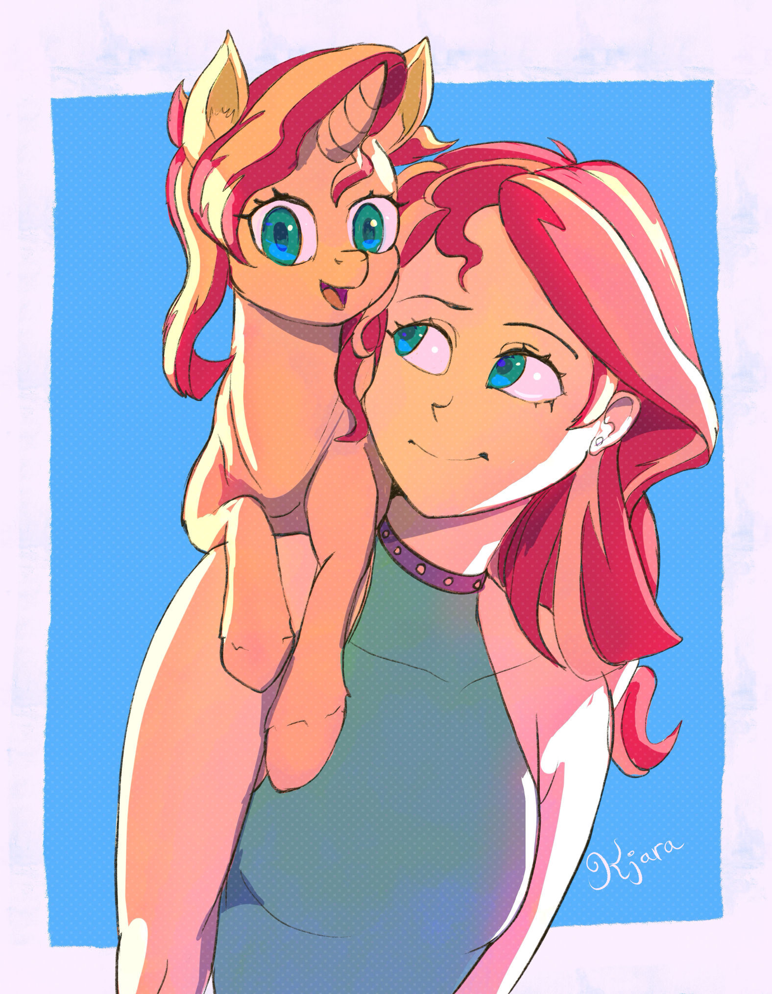 3584420 Safe Artist Grissaecrim Artist Kjara Draws Sunset Shimmer