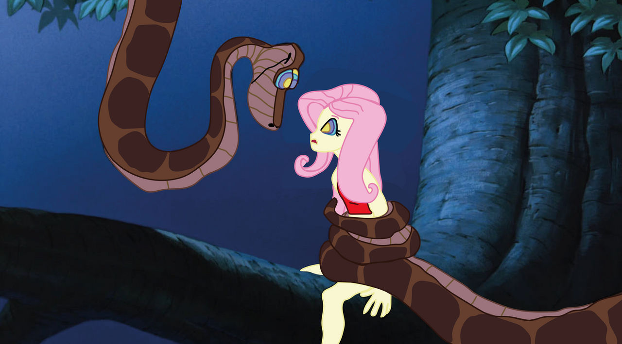 #3585027 - safe, artist:remifan, fluttershy, human, snake, equestria ...