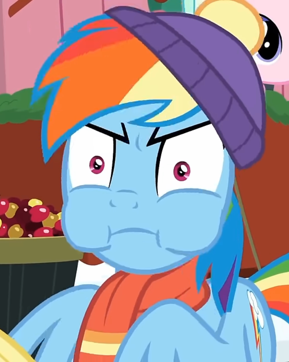 #3585640 - safe, screencap, applejack, rainbow dash, winter lotus ...