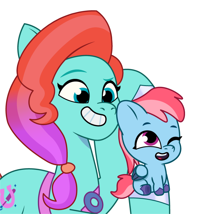 #3585990 - safe, artist:prixy05, jazz hooves, oc, oc:spectrum splash ...