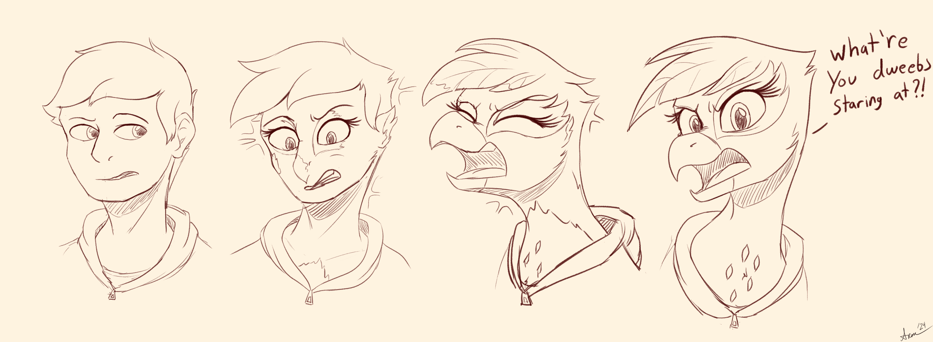 #3586435 - safe, artist:arcane-thunder, artist:arcanetf, gilda, griffon ...