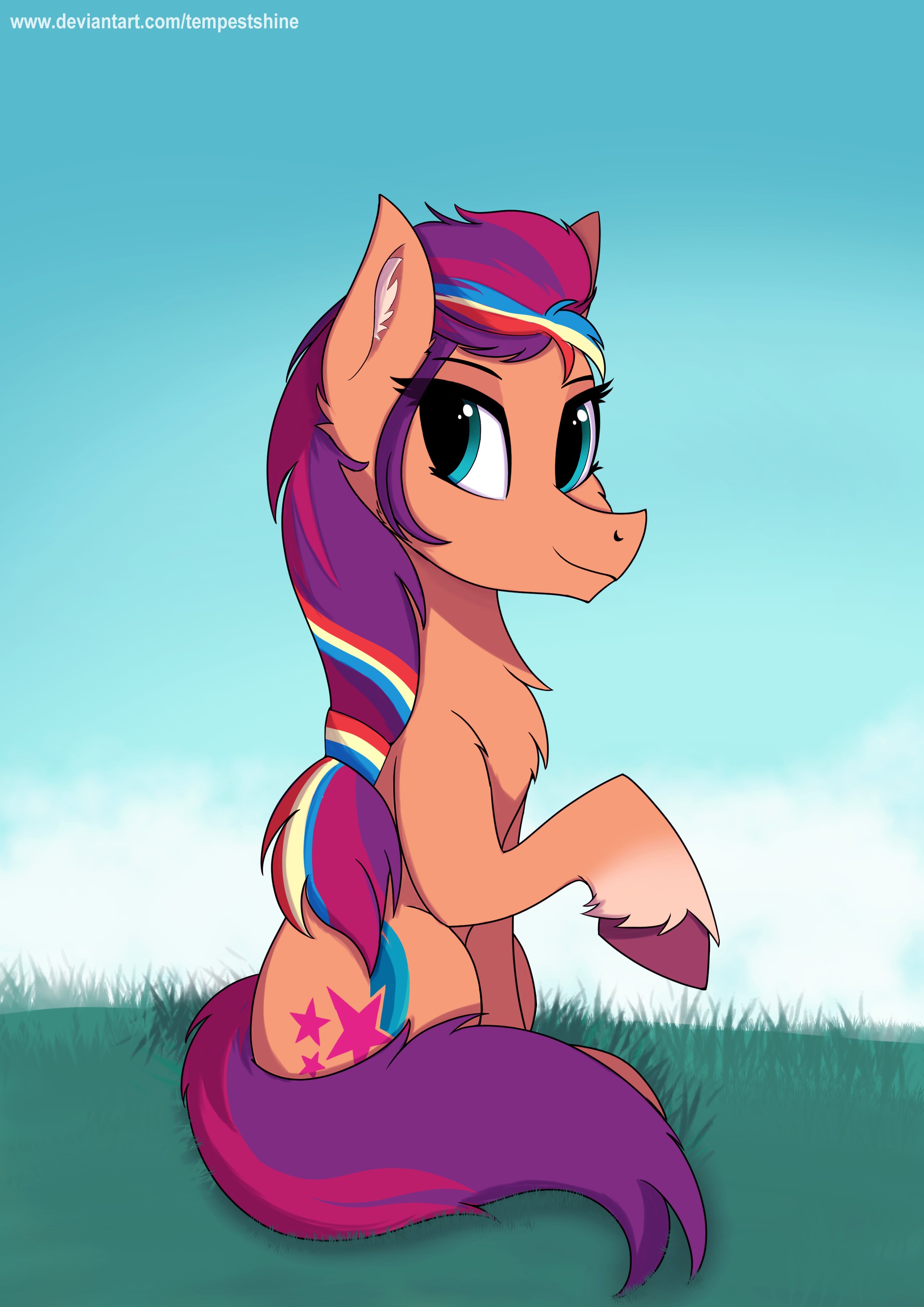 #3587201 - safe, artist:ariel9151, sunny starscout, earth pony, pony ...