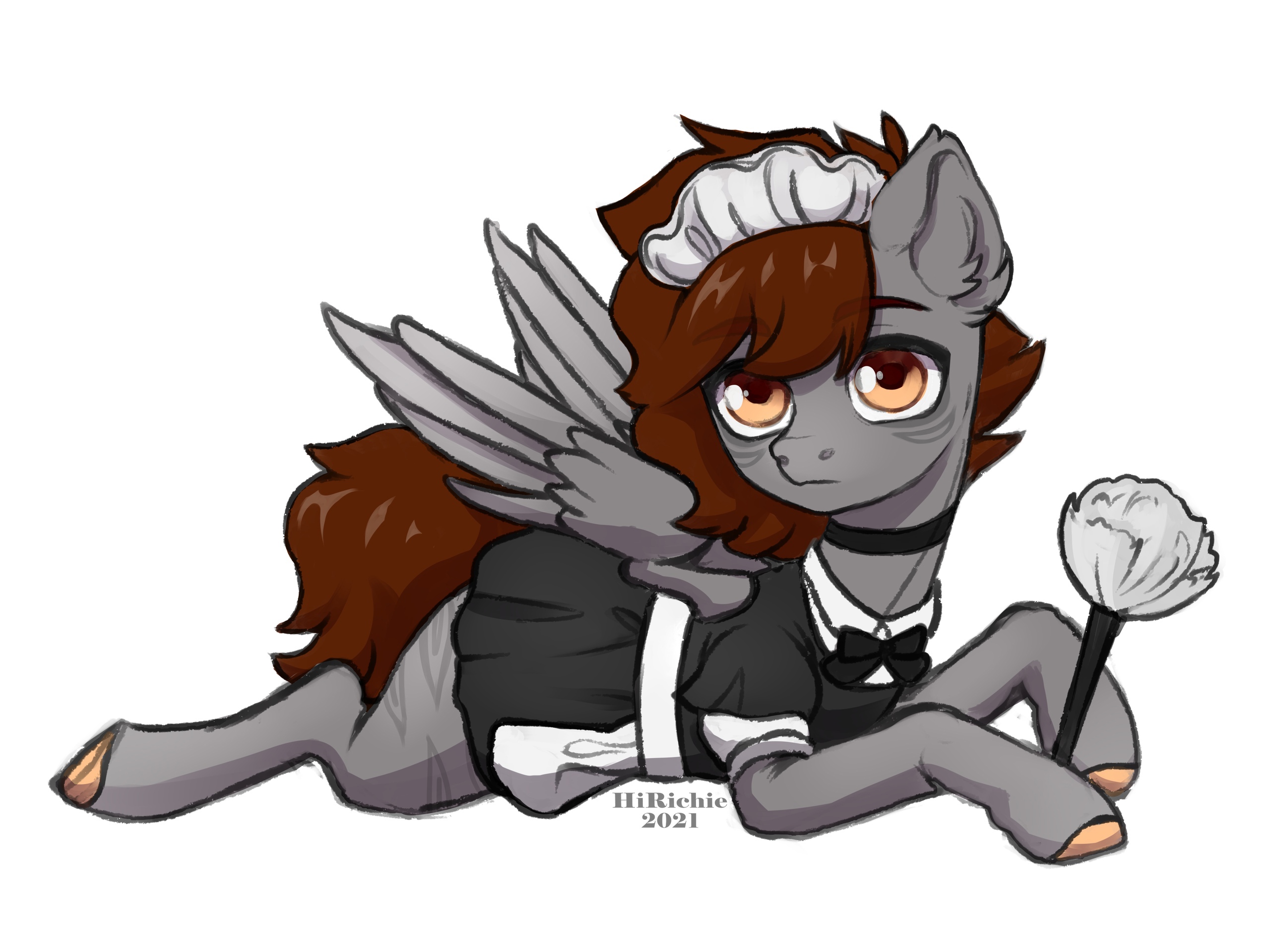 #3587770 - safe, artist:hirichie, oc, oc only, pegasus, clothes, duster ...