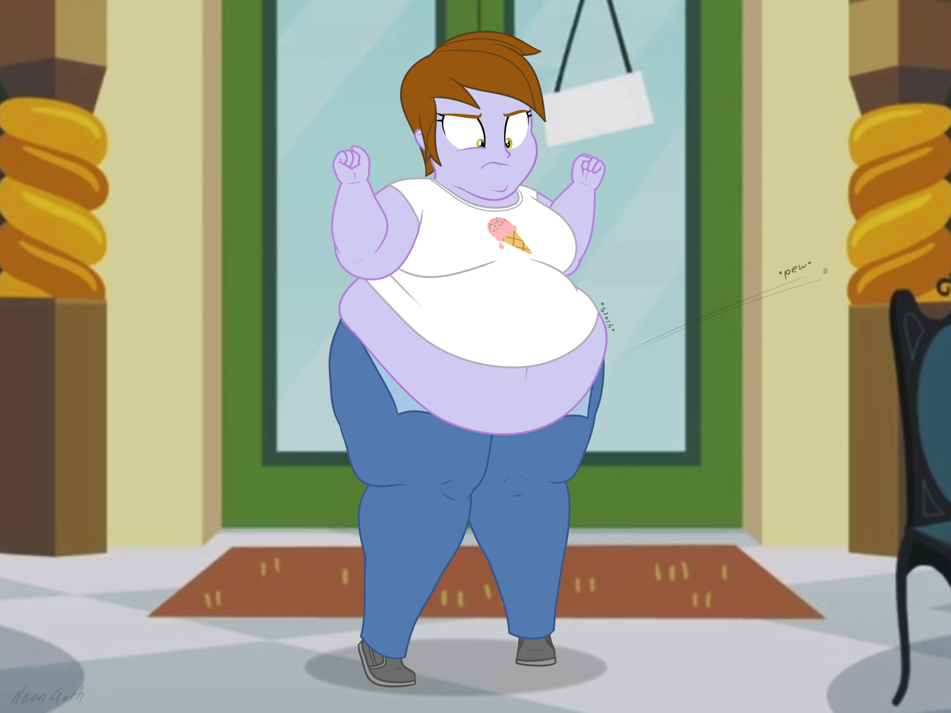 #3587805 - suggestive, artist:neongothic, oc, oc only, oc:neon ...