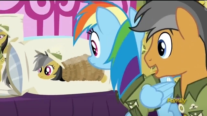 #3588349 - safe, screencap, daring do, endeavour, quibble pants, rainbow dash, earth pony ...