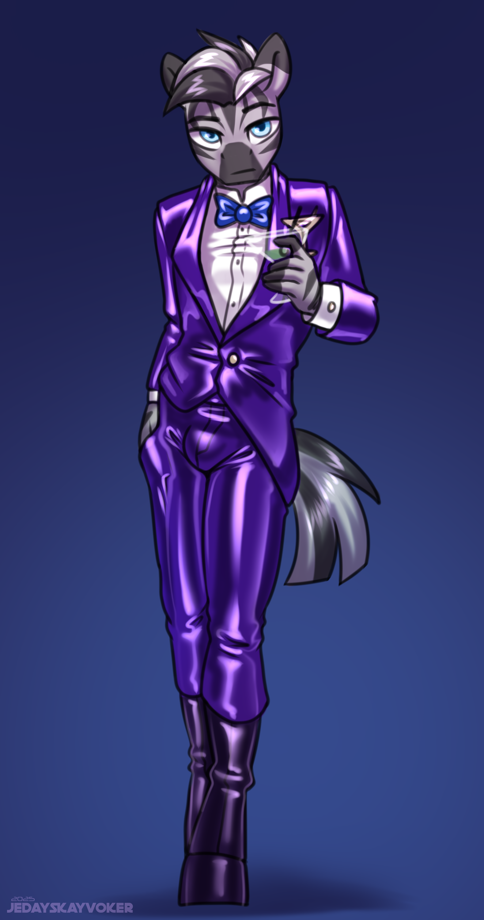 #3589219 - safe, artist:jedayskayvoker, oc, oc only, oc:zebaki, zebra, anthro, alcohol, anthro ...