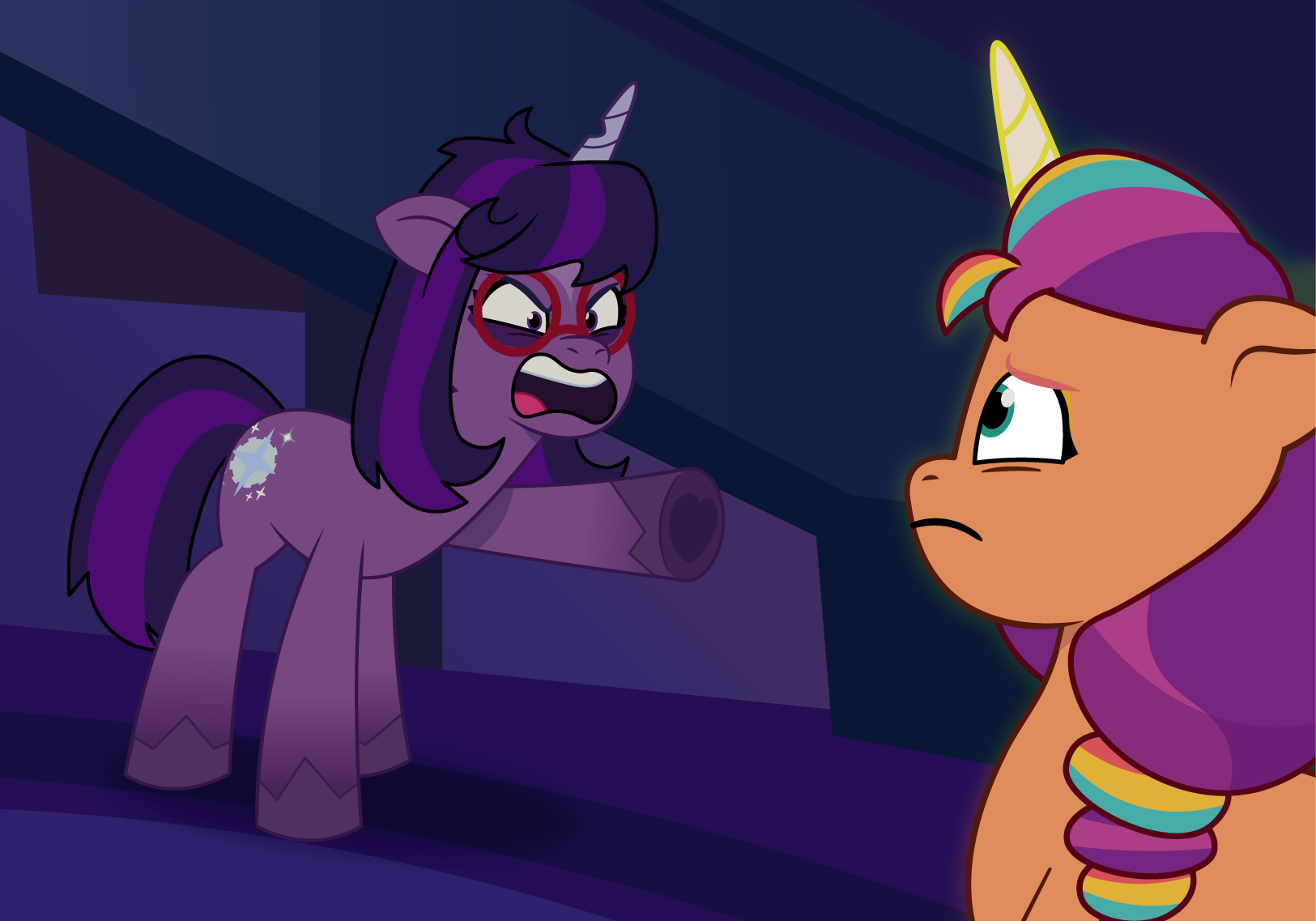 #3589680 - safe, artist:prixy05, sunny starscout, oc, oc:sparkle sunscout, alicorn, earth pony ...