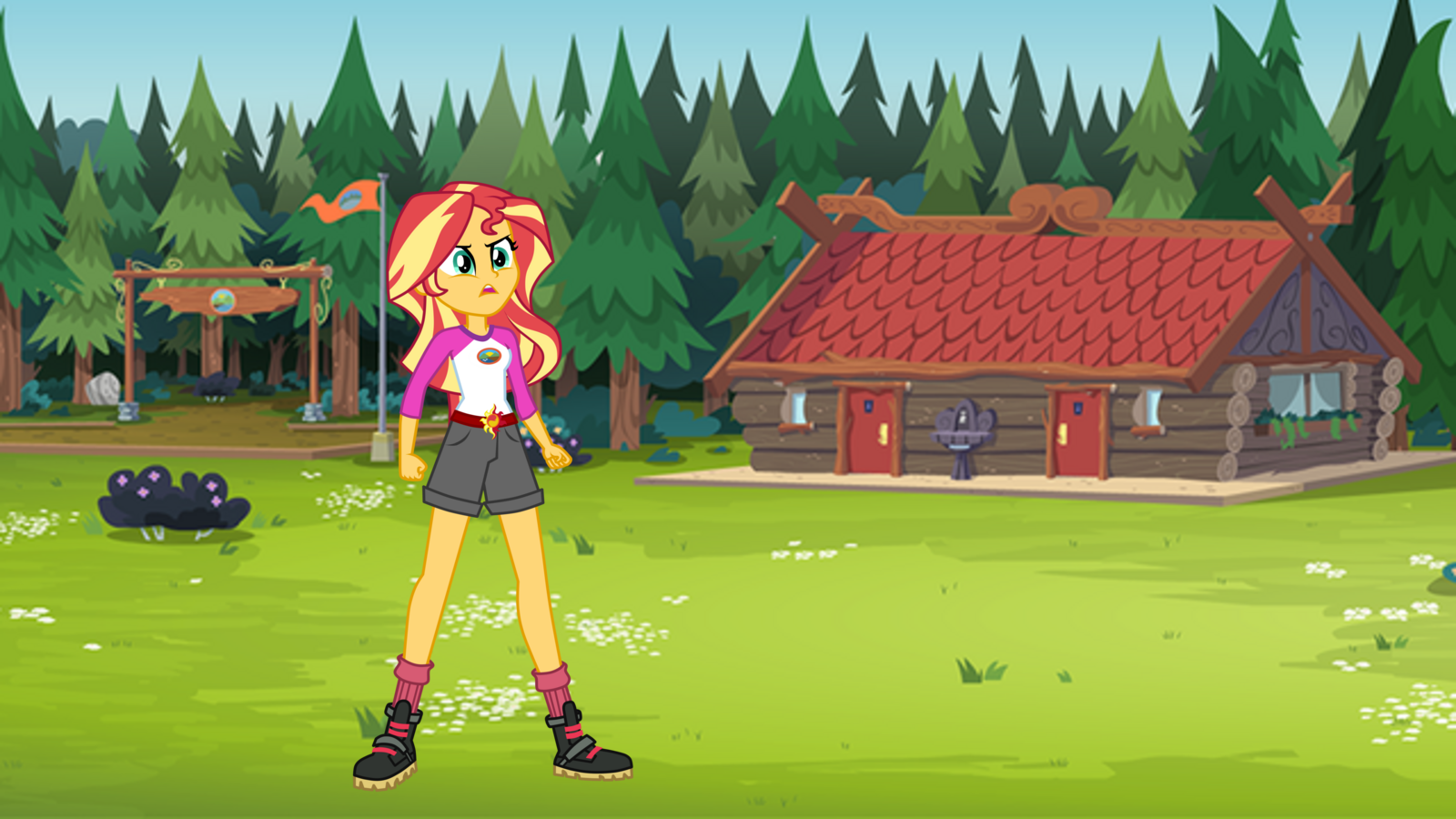 #3589704 - safe, artist:mixiepie, sunset shimmer, human, equestria ...