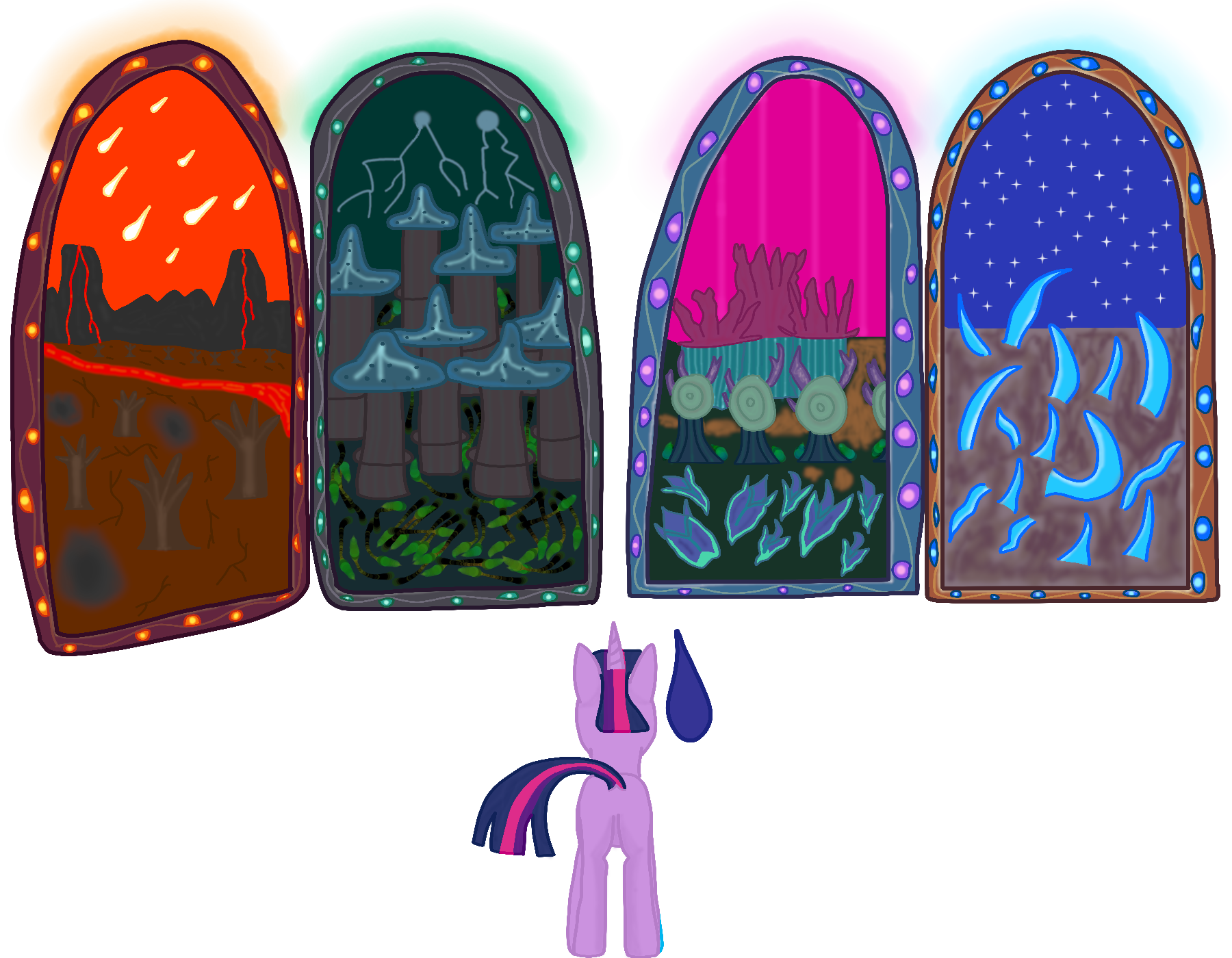 #3589847 - safe, artist:xada, twilight sparkle, pony, unicorn, g4, blue ...