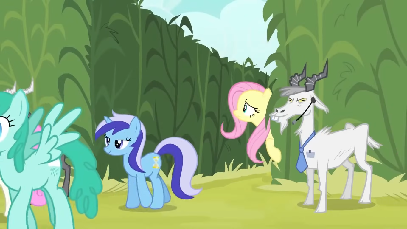 #3590106 - safe, screencap, fluttershy, minuette, nostalgia goat ...