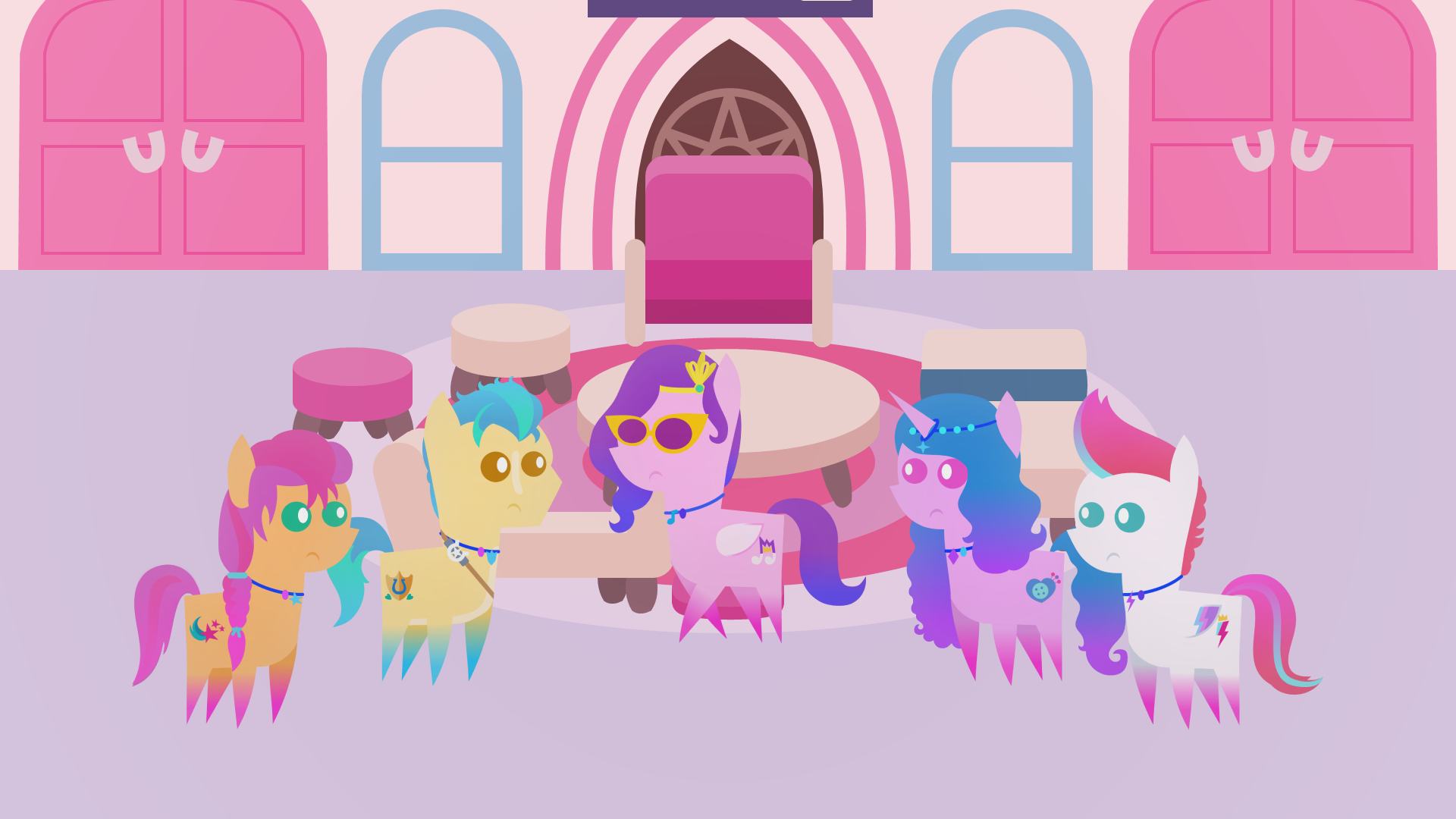 #3579148 - safe, artist:carrotorangelight, hitch trailblazer, izzy moonbow, pipp petals, sunny ...