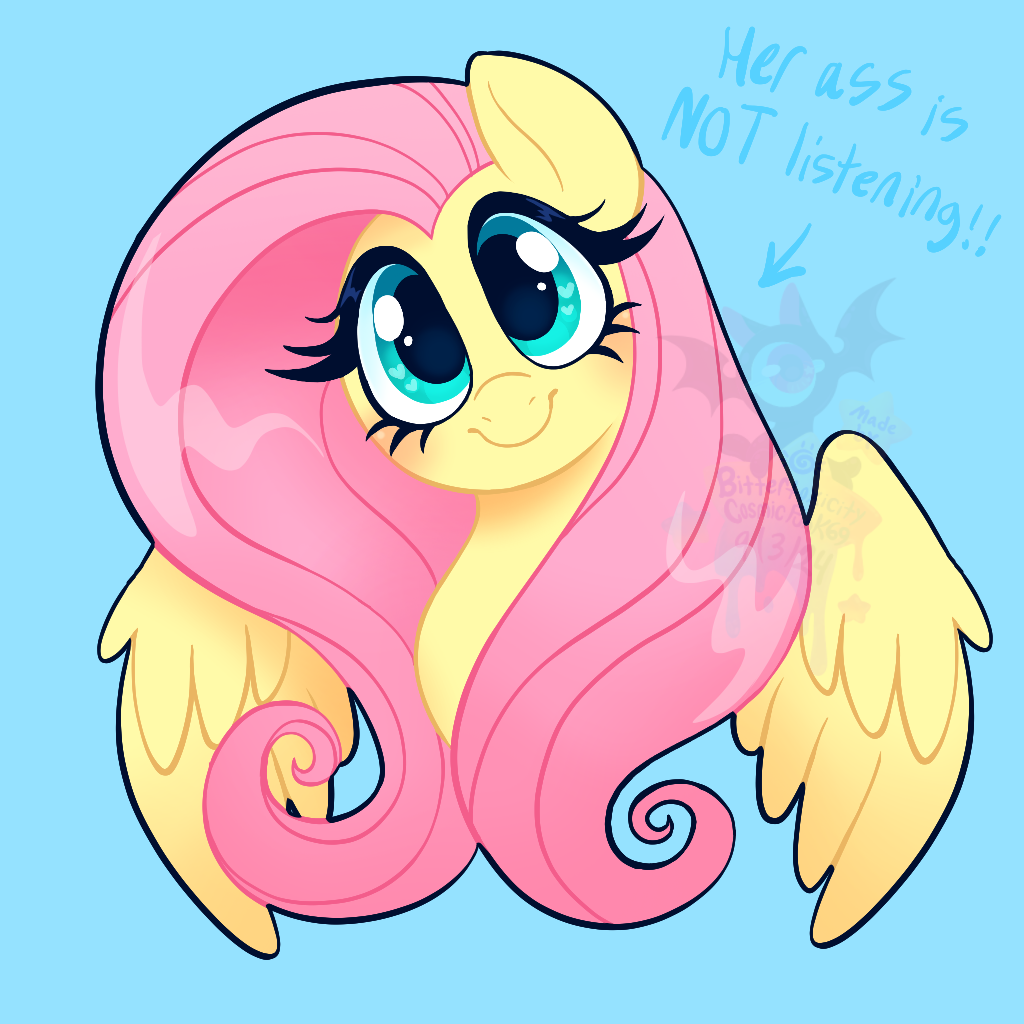 #3590842 - safe, artist:bittertoxicity, fluttershy, pegasus, pony, g4 ...